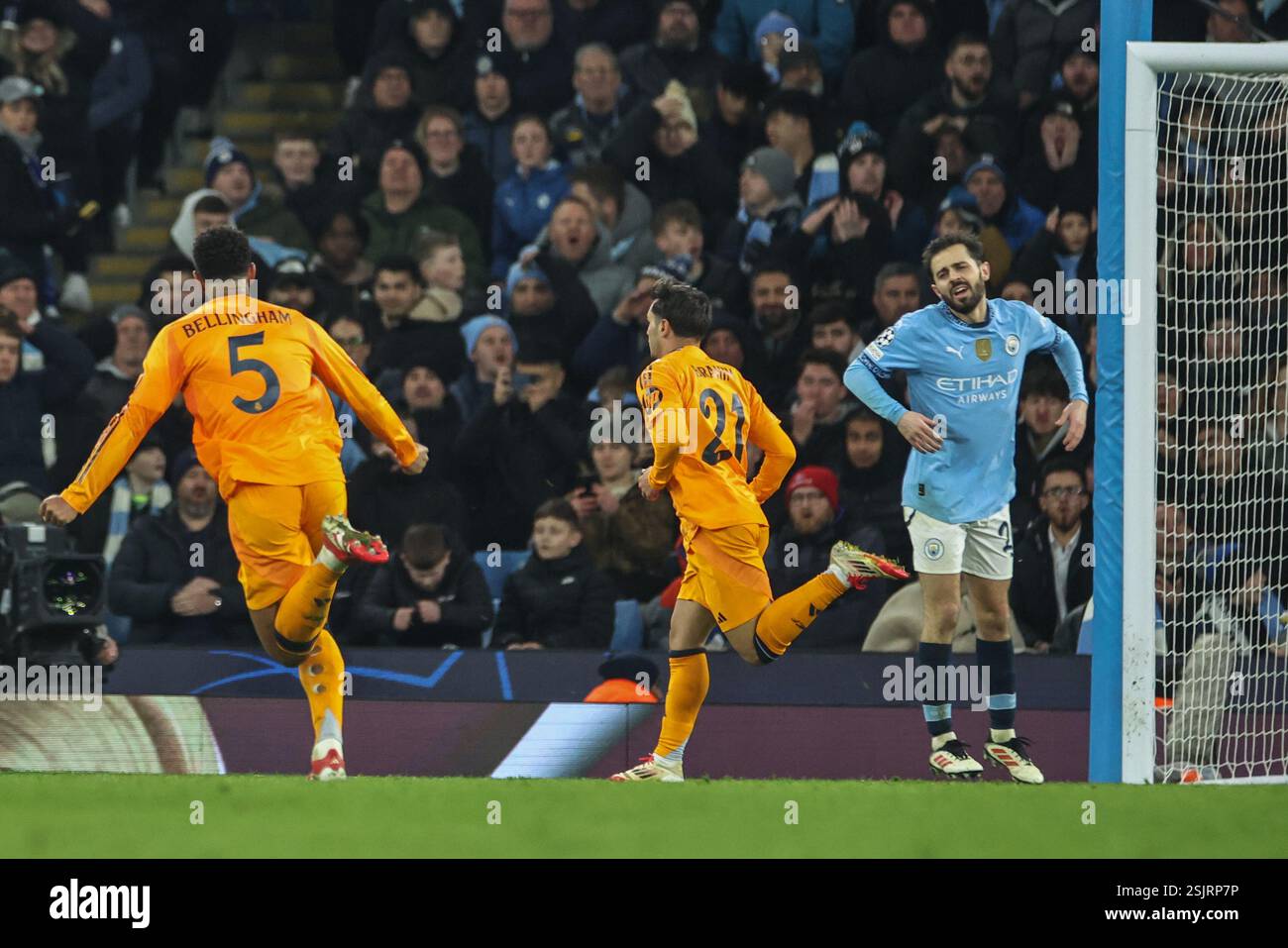 Brahim Díaz of Real Madrid celebrates his goal to make it 2-2 during ...