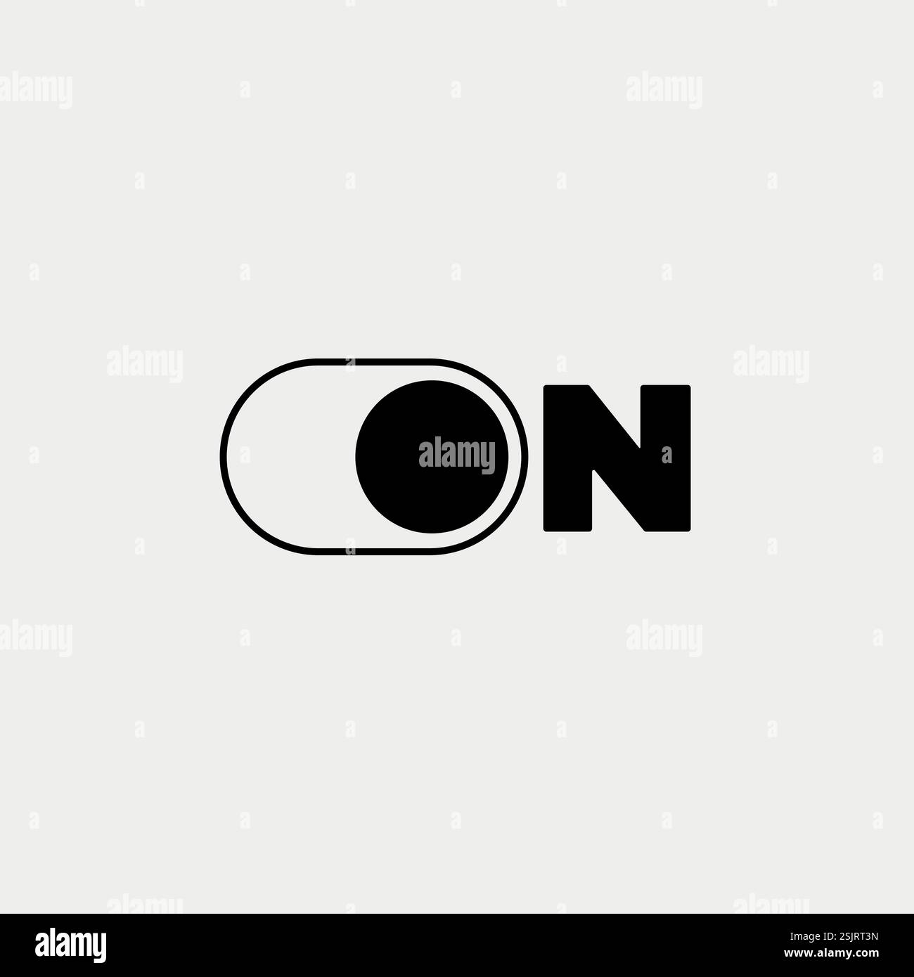 Vector on text logo design Stock Vector Image & Art - Alamy