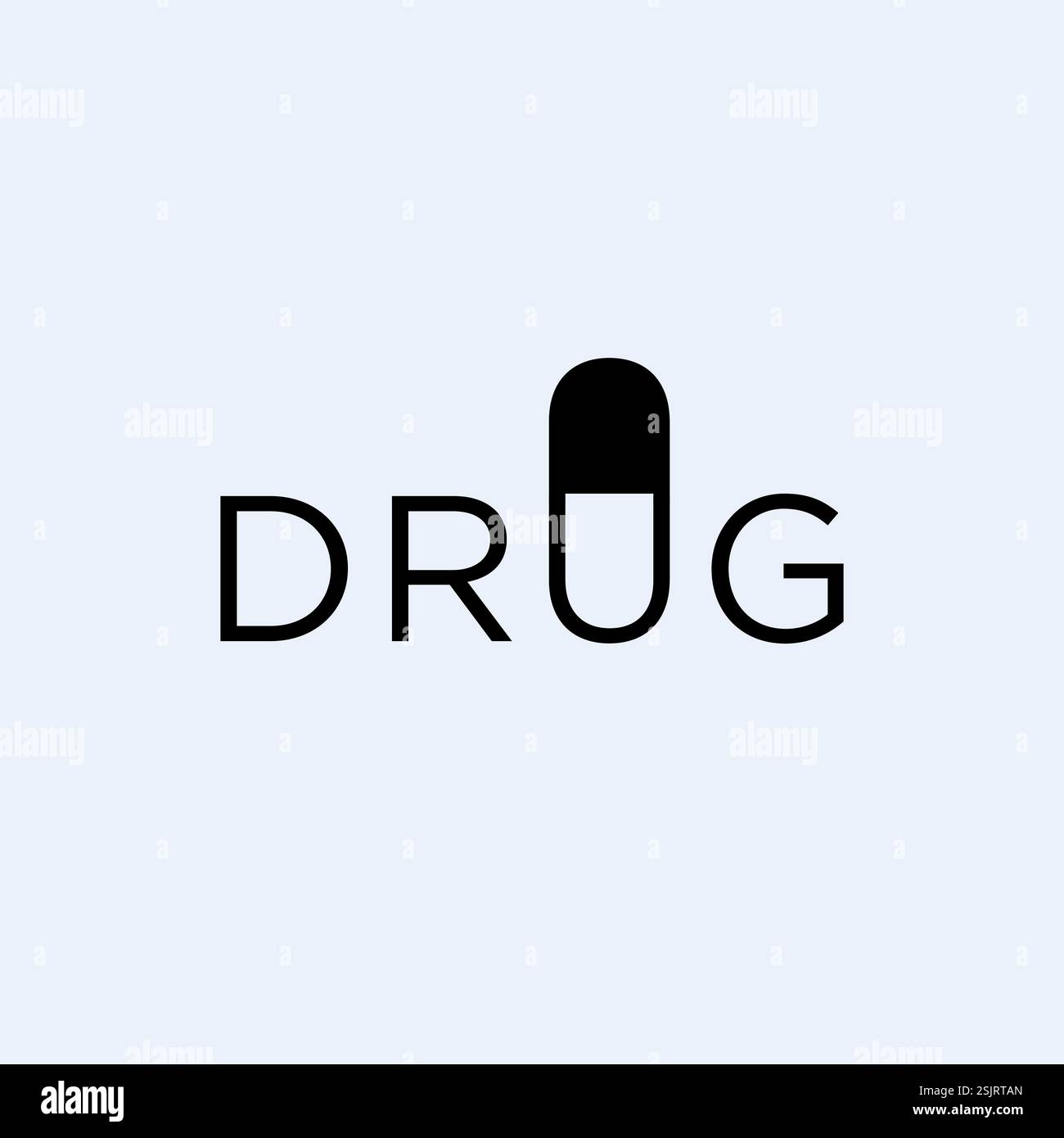 Vector drug text logo design Stock Vector Image & Art - Alamy