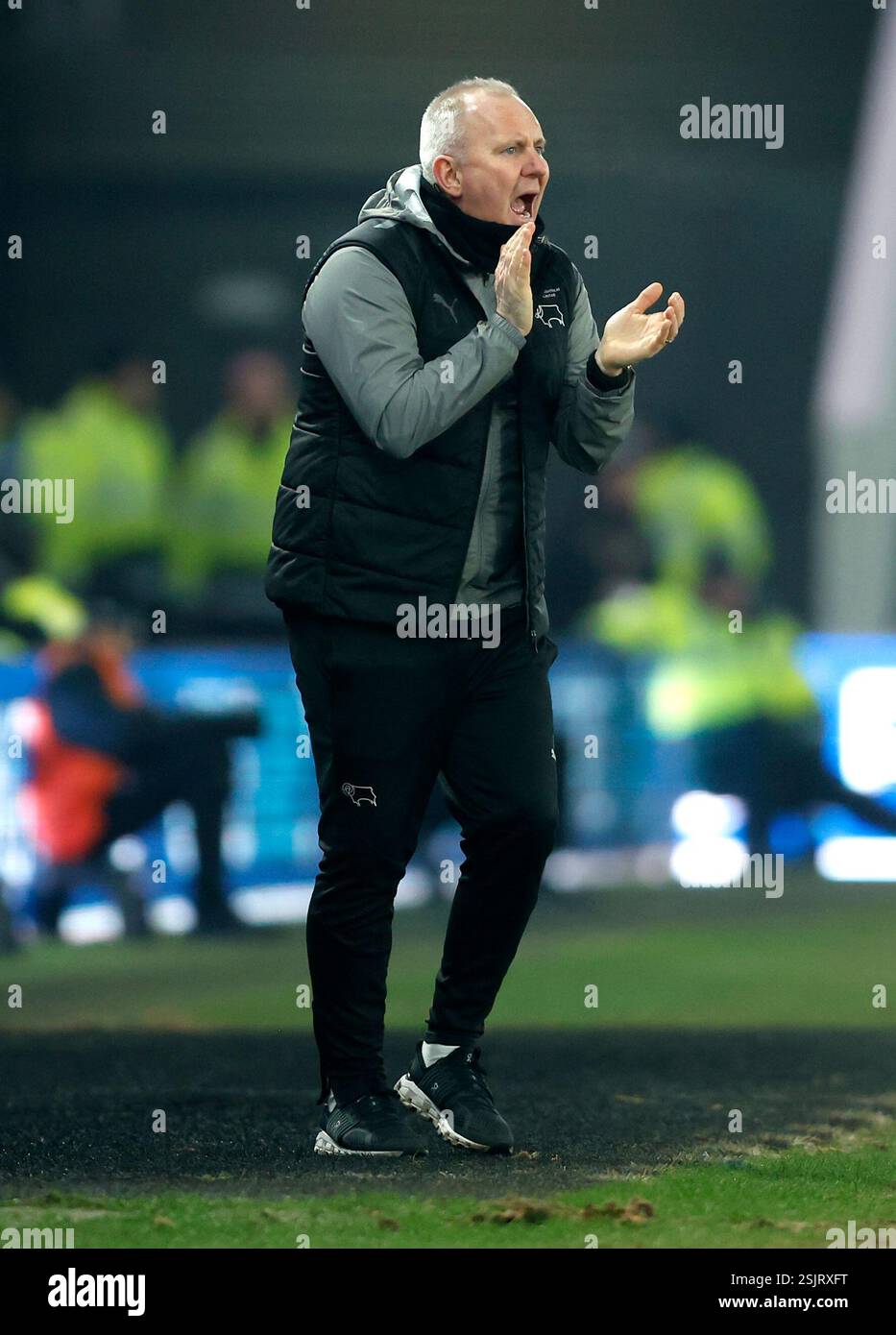 Derby County interim manager Matt Hamshaw during the Sky Bet ...