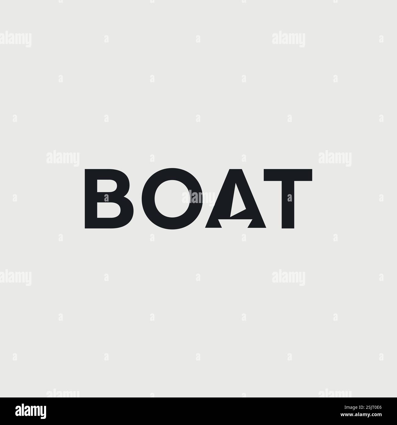 Minimal boat logo hi-res stock photography and images - Alamy