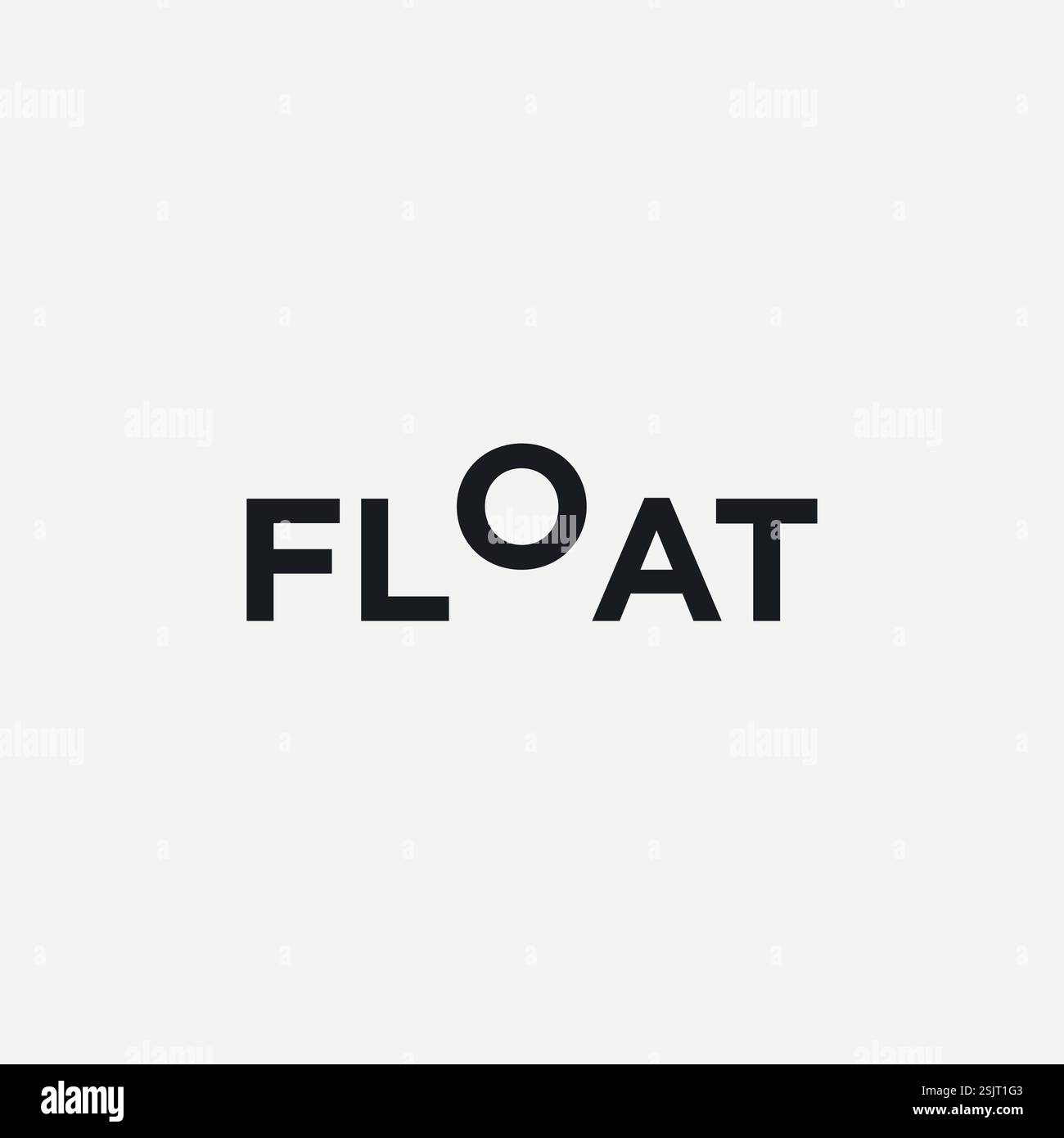 Vector float minimal text logo design Stock Vector Image & Art - Alamy