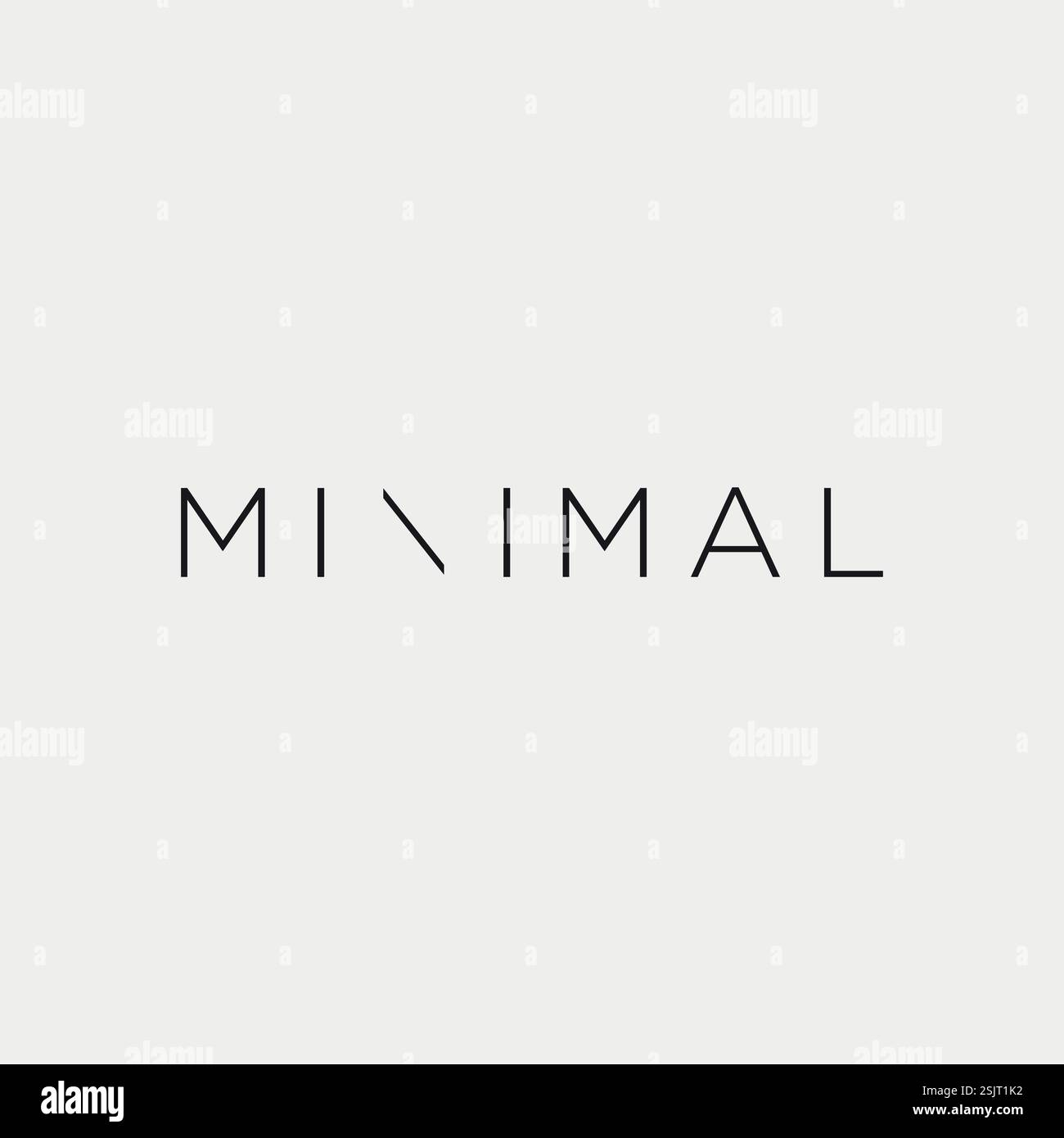 Vector minimal text logo design Stock Vector Image & Art - Alamy
