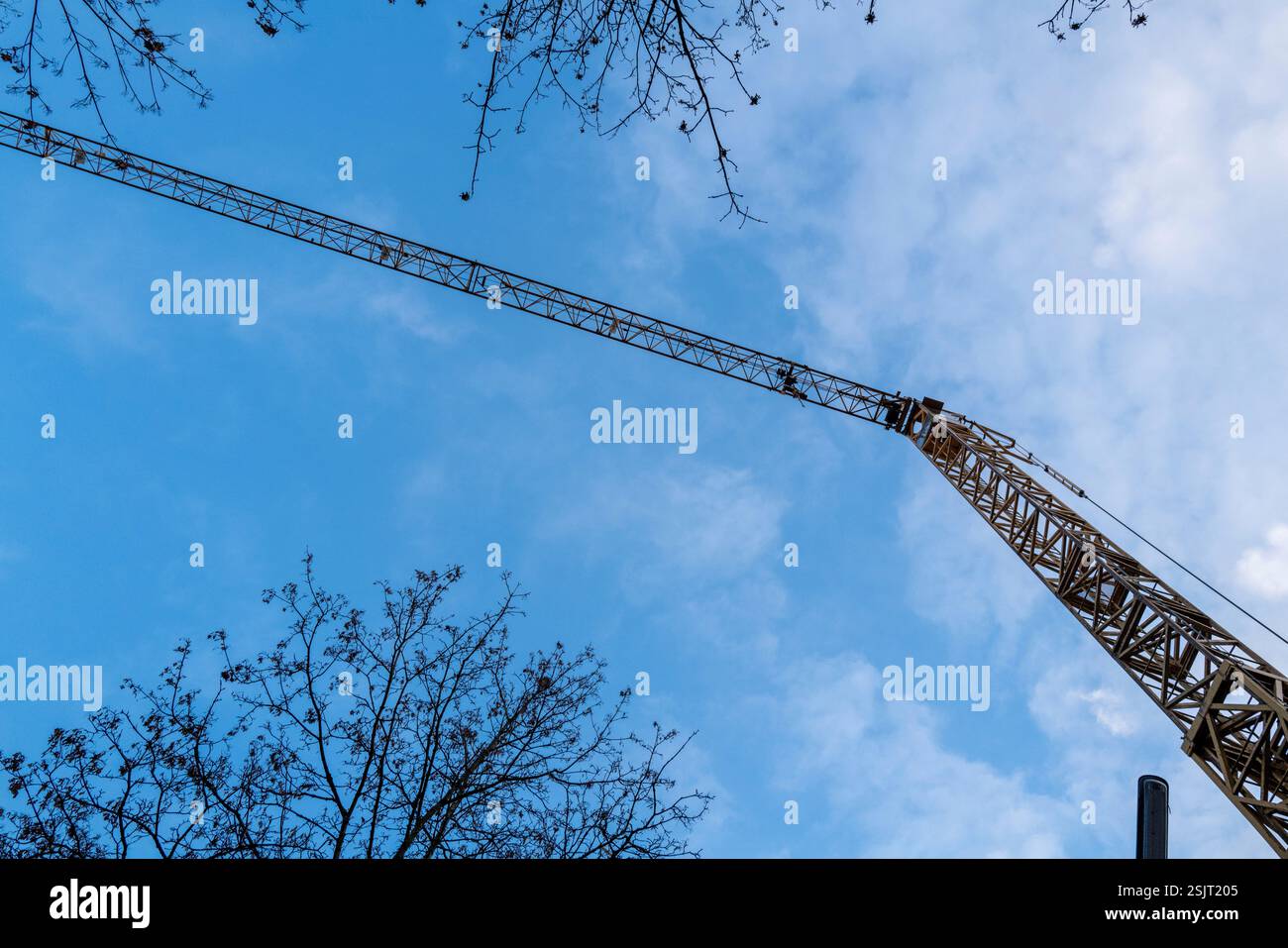 Crane, construction site Stock Photo - Alamy