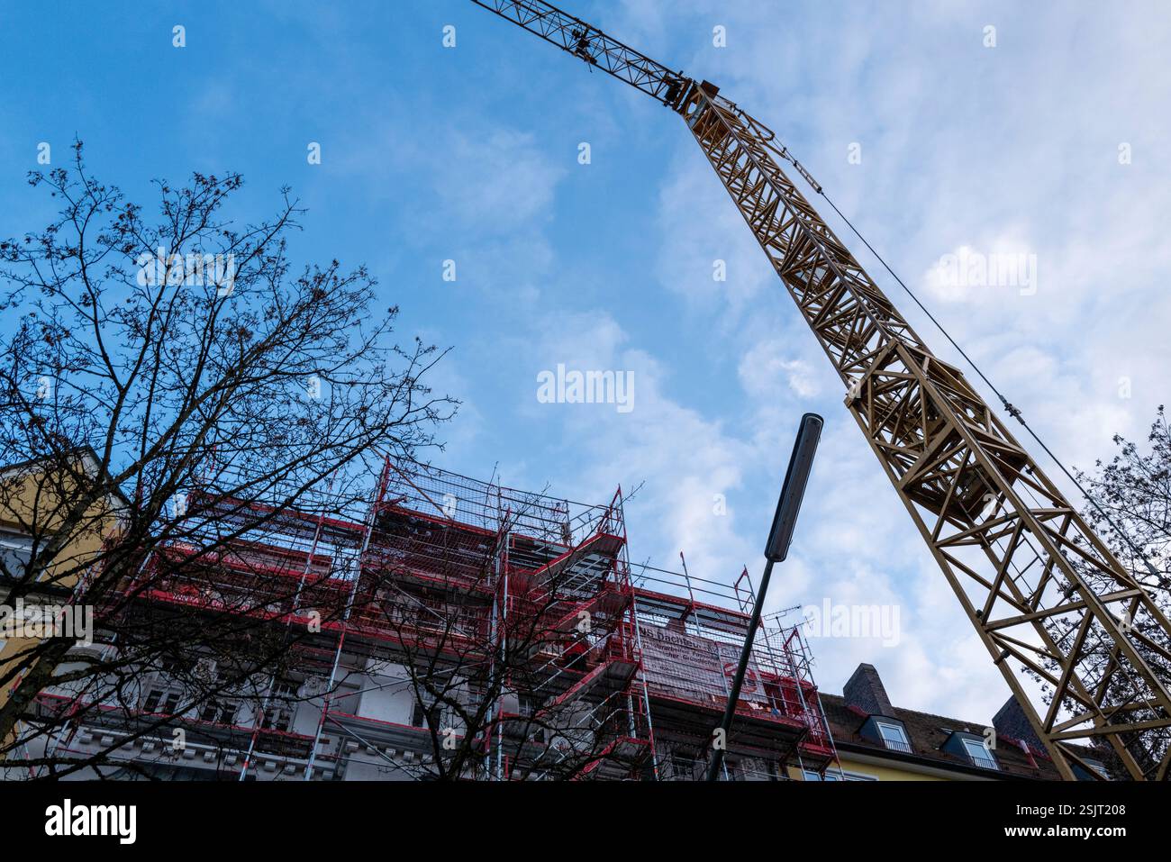 Crane, construction site Stock Photo - Alamy