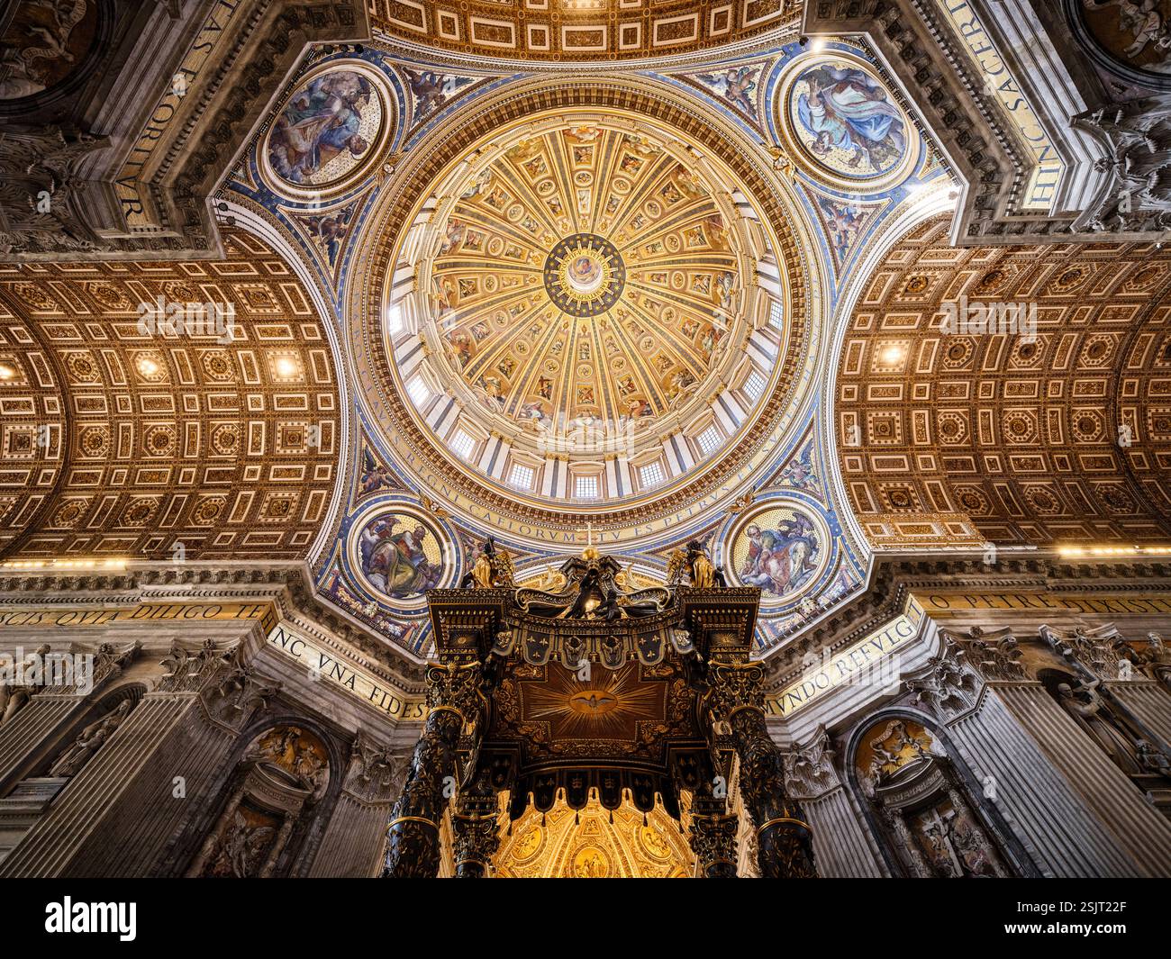 St. Peter's Basilica, interior, dome, Rome, Italy Stock Photo - Alamy