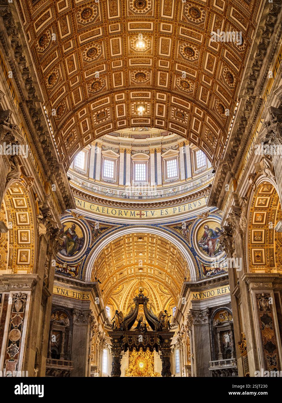 St. Peter's Basilica, interior, dome, Rome, Italy Stock Photo - Alamy