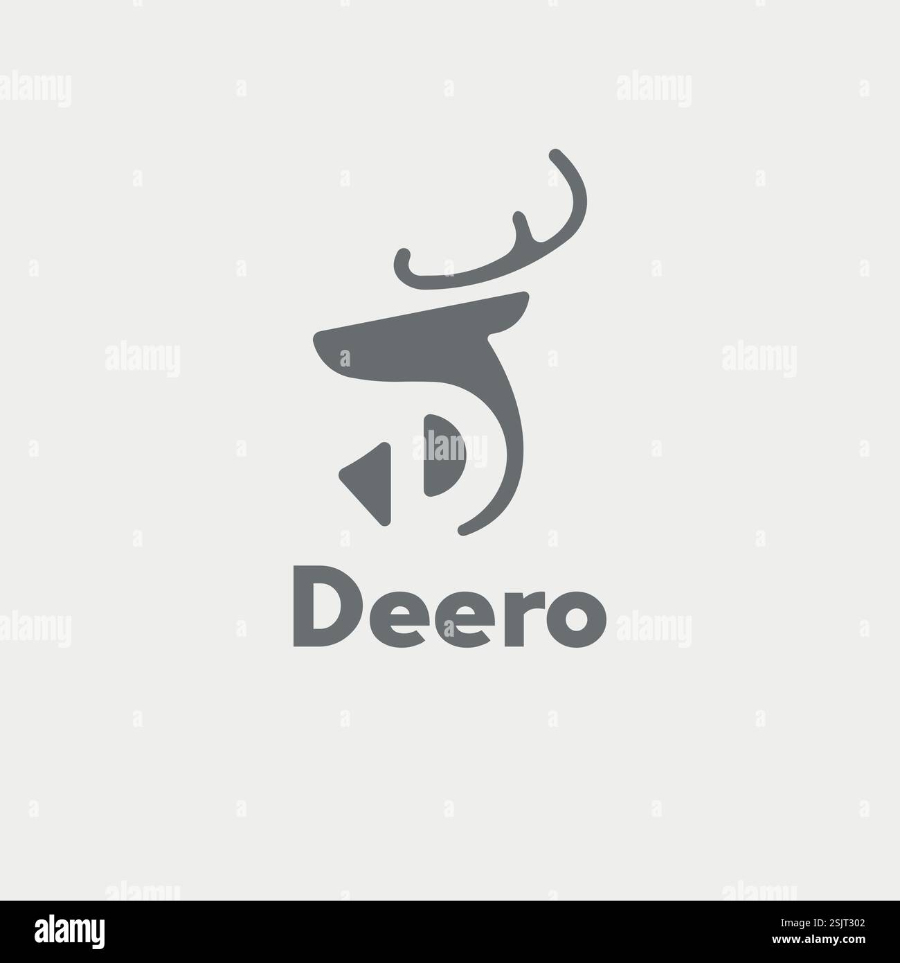 Minimal deer Stock Vector Images - Alamy