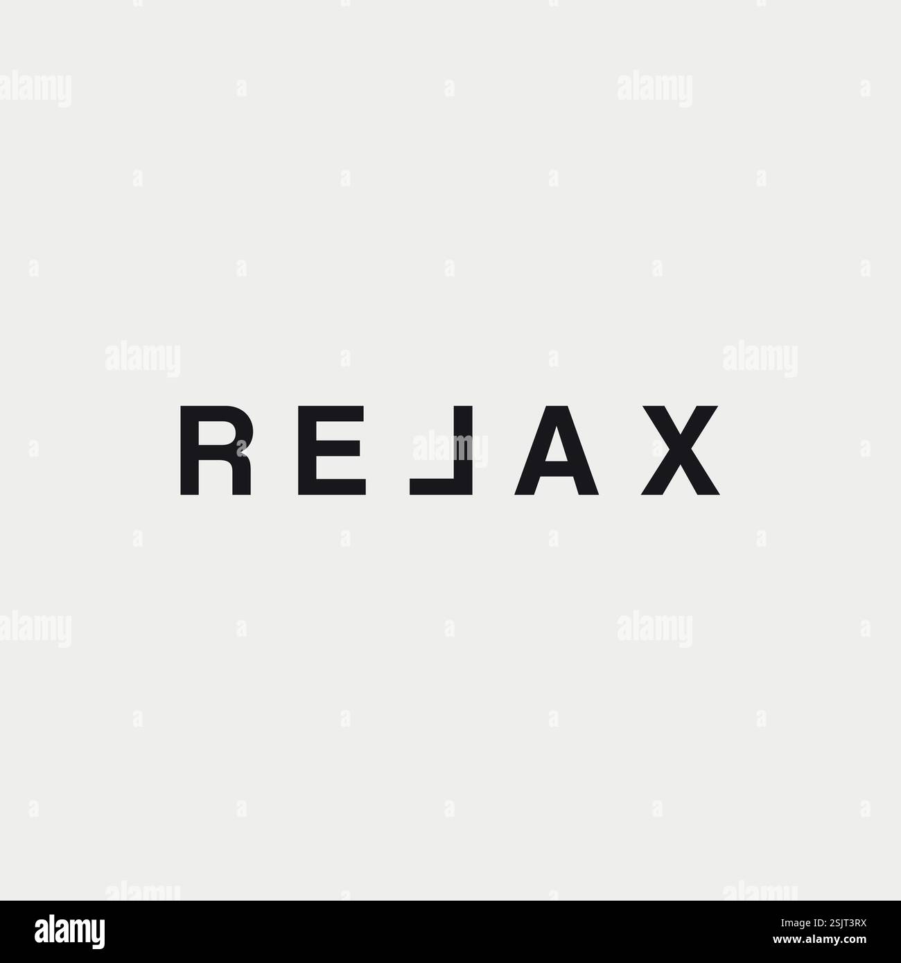 Vector relax text logo design Stock Vector Image & Art - Alamy