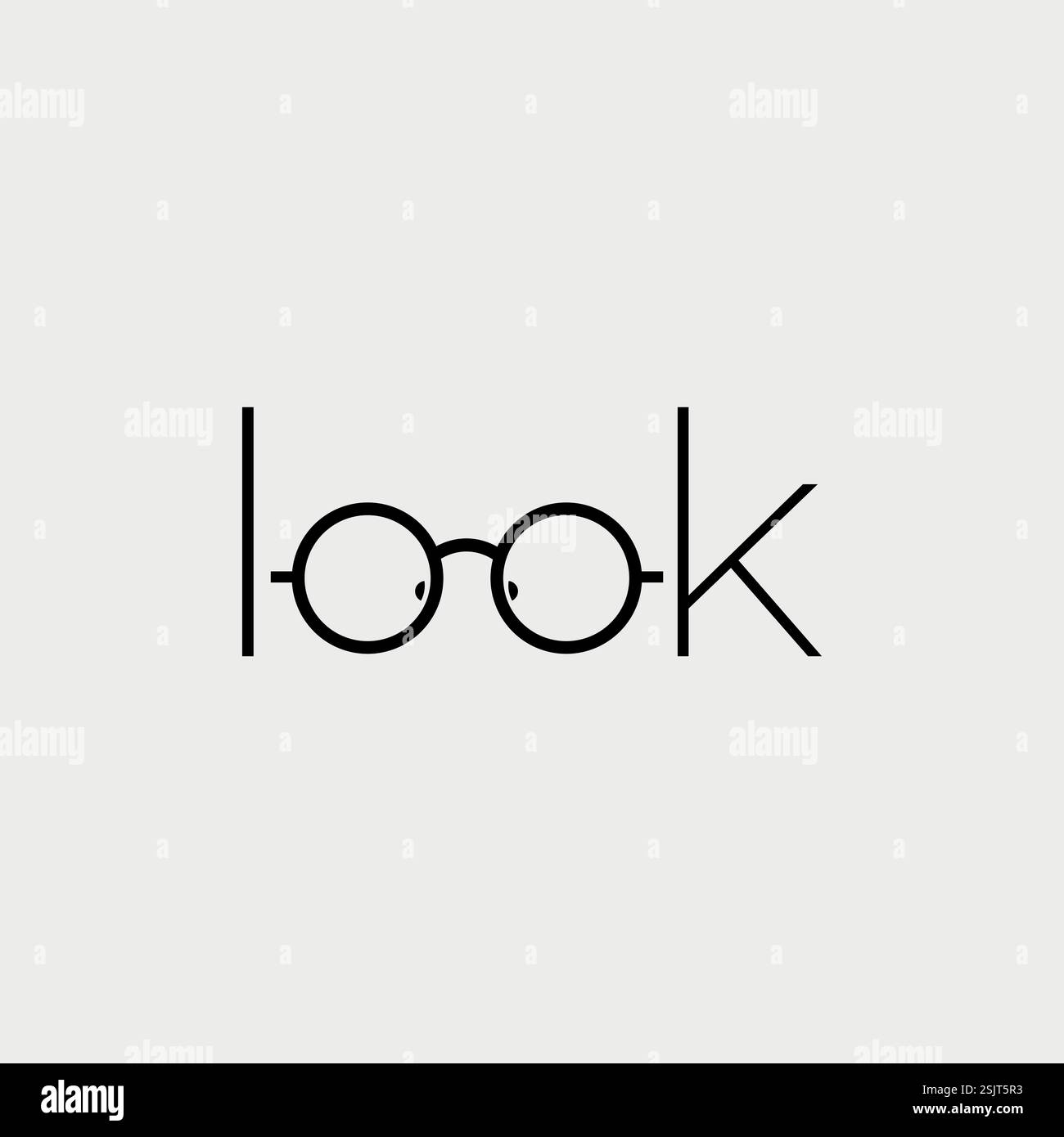Vector look text logo design Stock Vector Image & Art - Alamy