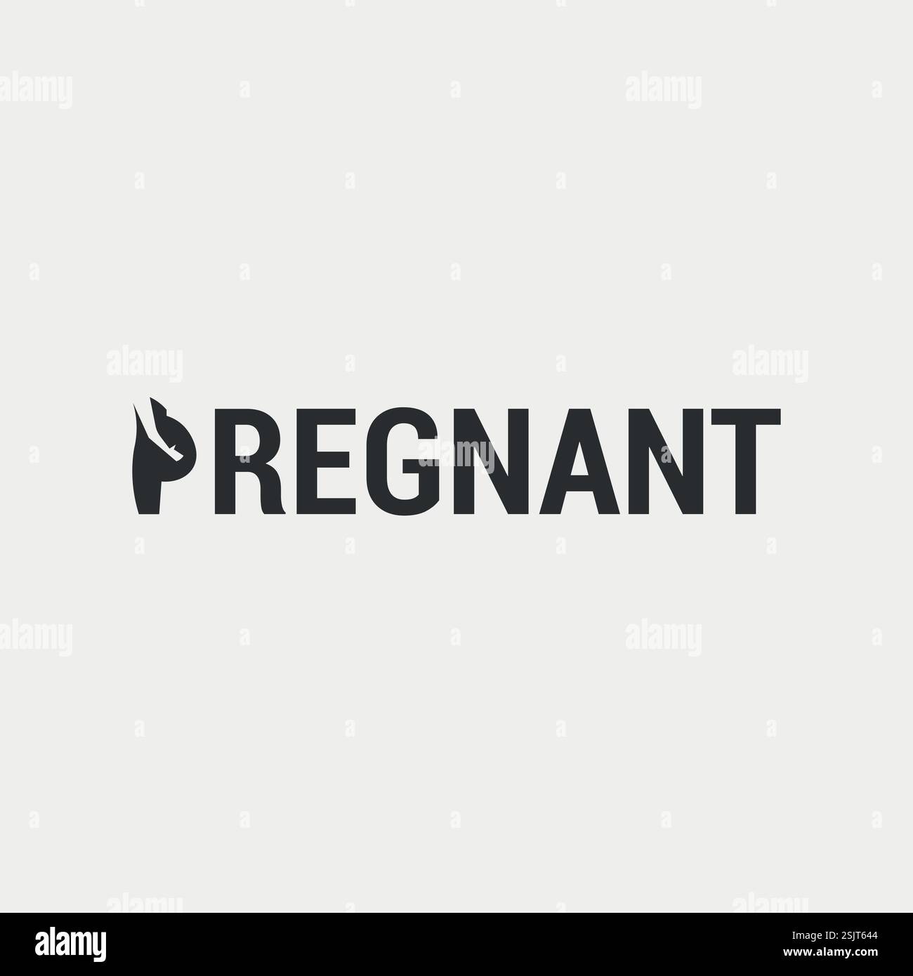 Vector pregnant minimal text logo design Stock Vector Image & Art - Alamy