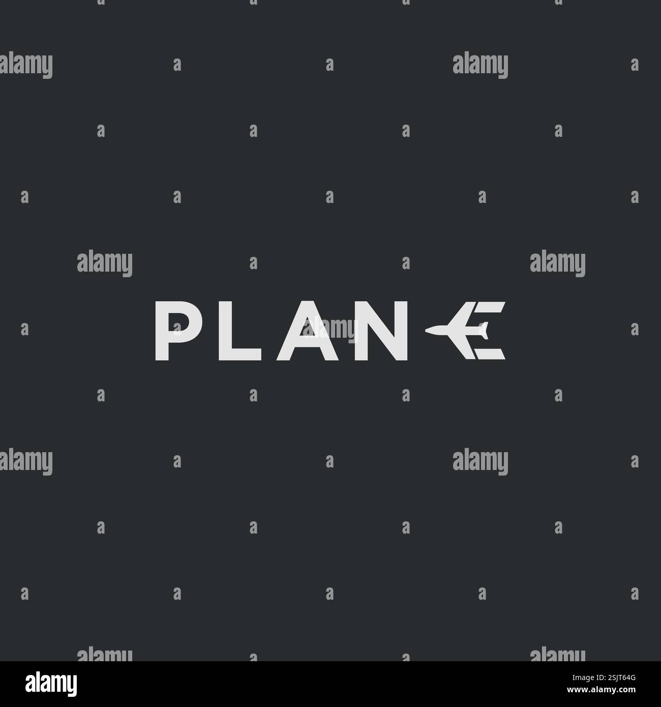 Vector plane minimal text logo design Stock Vector Image & Art - Alamy