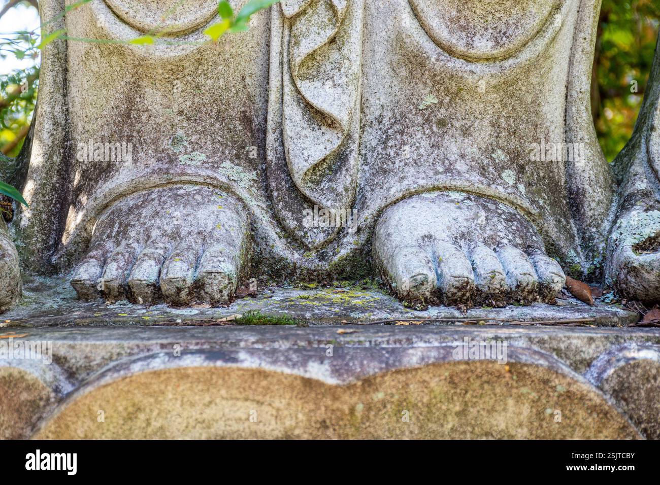 Feet of a Kannon Goddess Statue, Japan Stock Photo - Alamy
