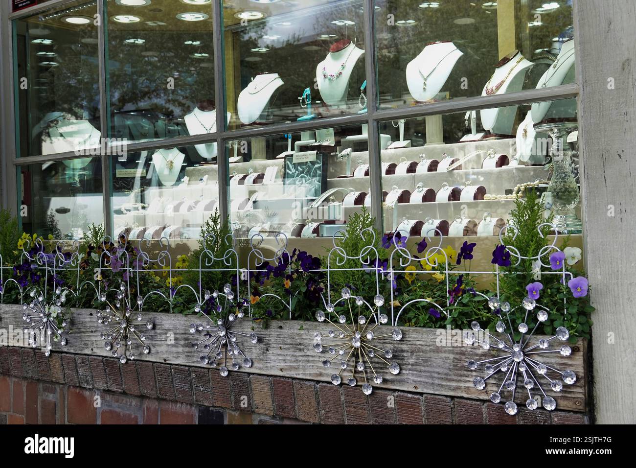 Carmel, California, USA - February 6th, 2025 Jewellery shop window on ...