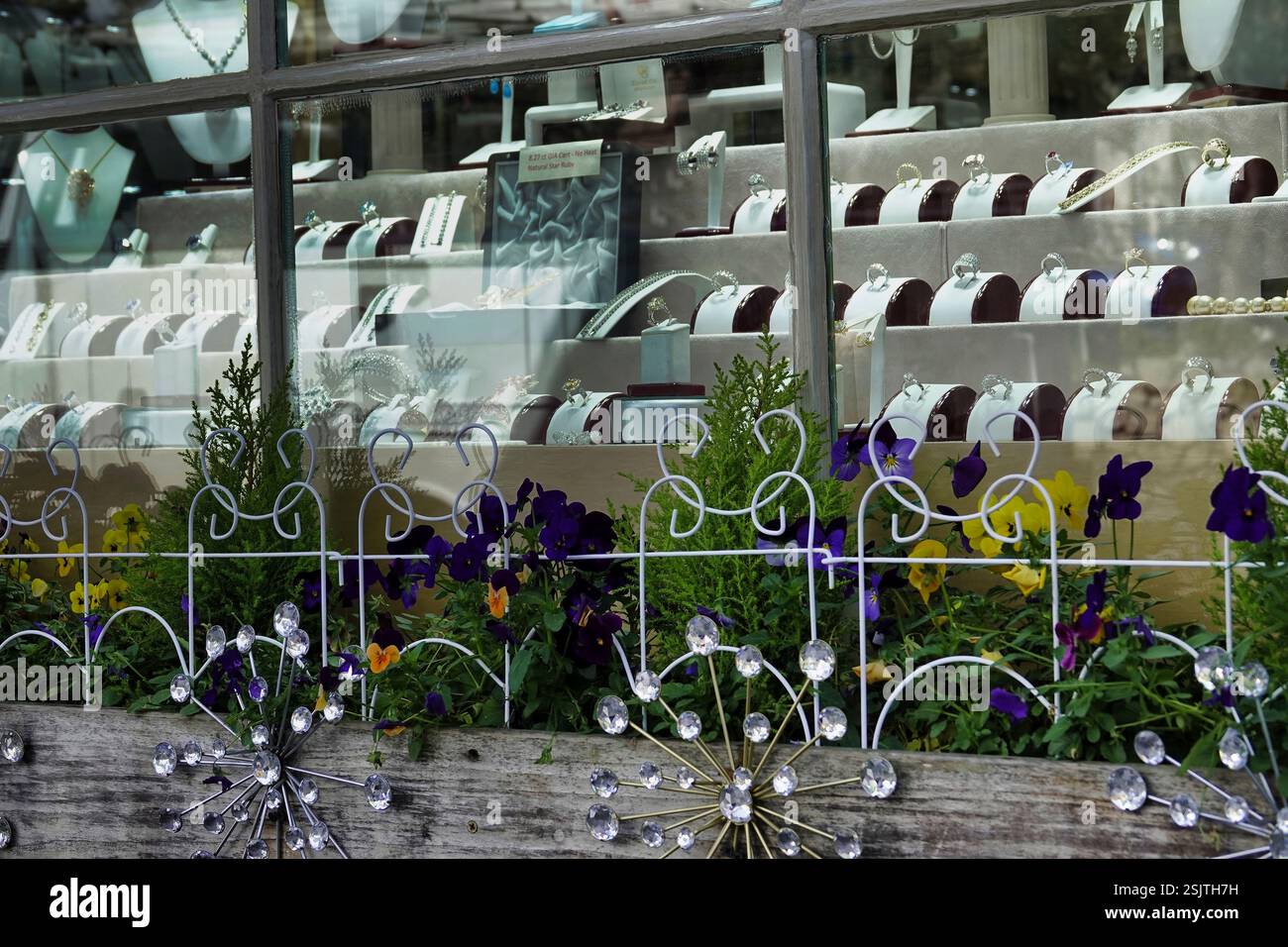 Carmel, California, USA - February 6th, 2025 Jewellery shop window on ...
