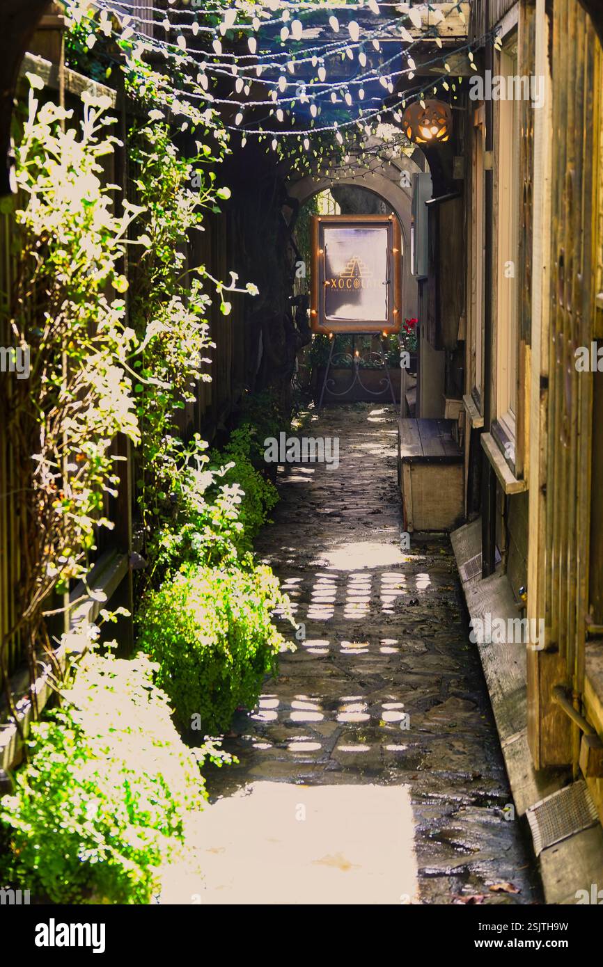 Carmel, California, USA - February 6th, 2025 The Der Ling Lane ...