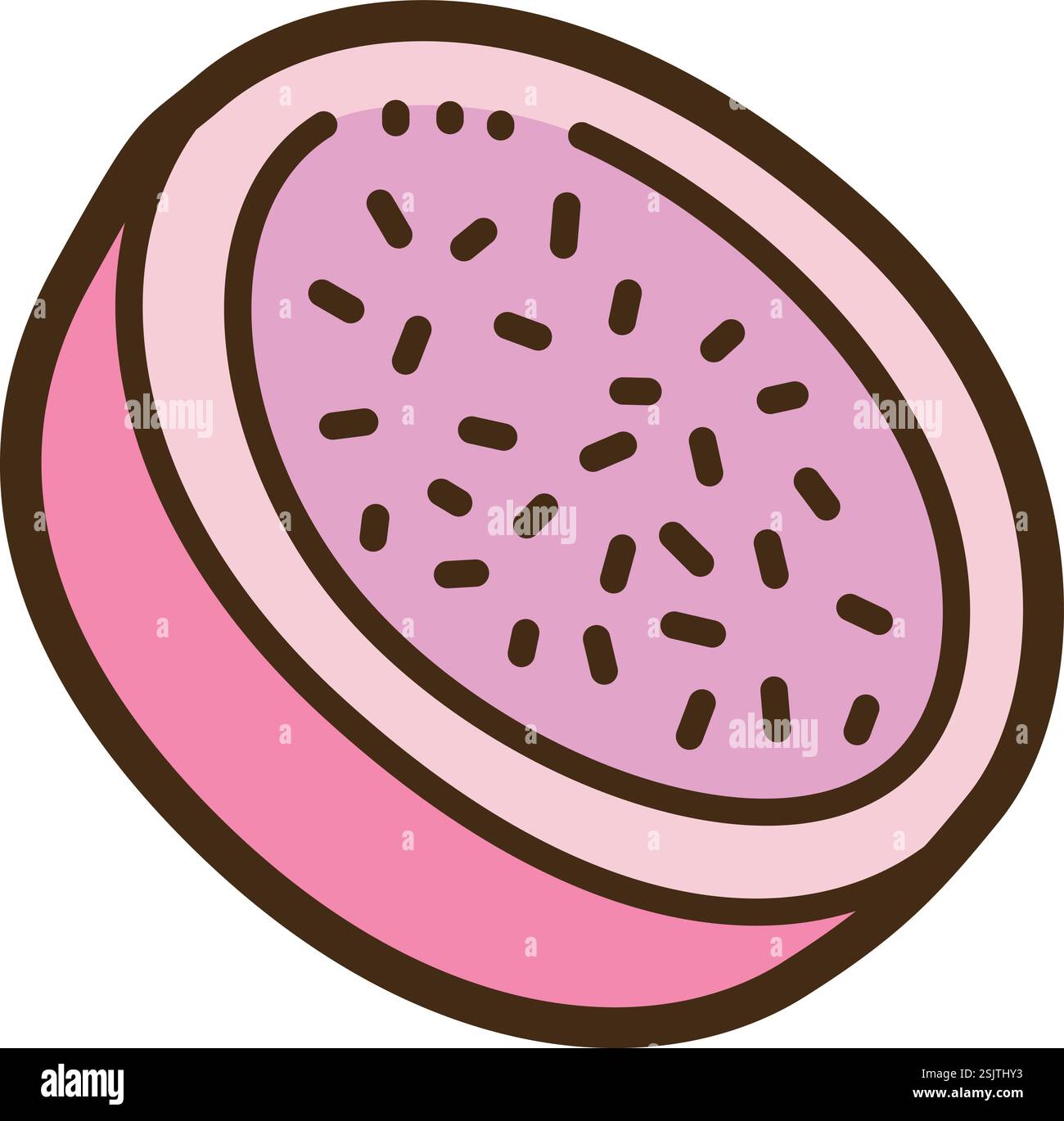 Exotic color fresh fruit Stock Vector Images - Alamy