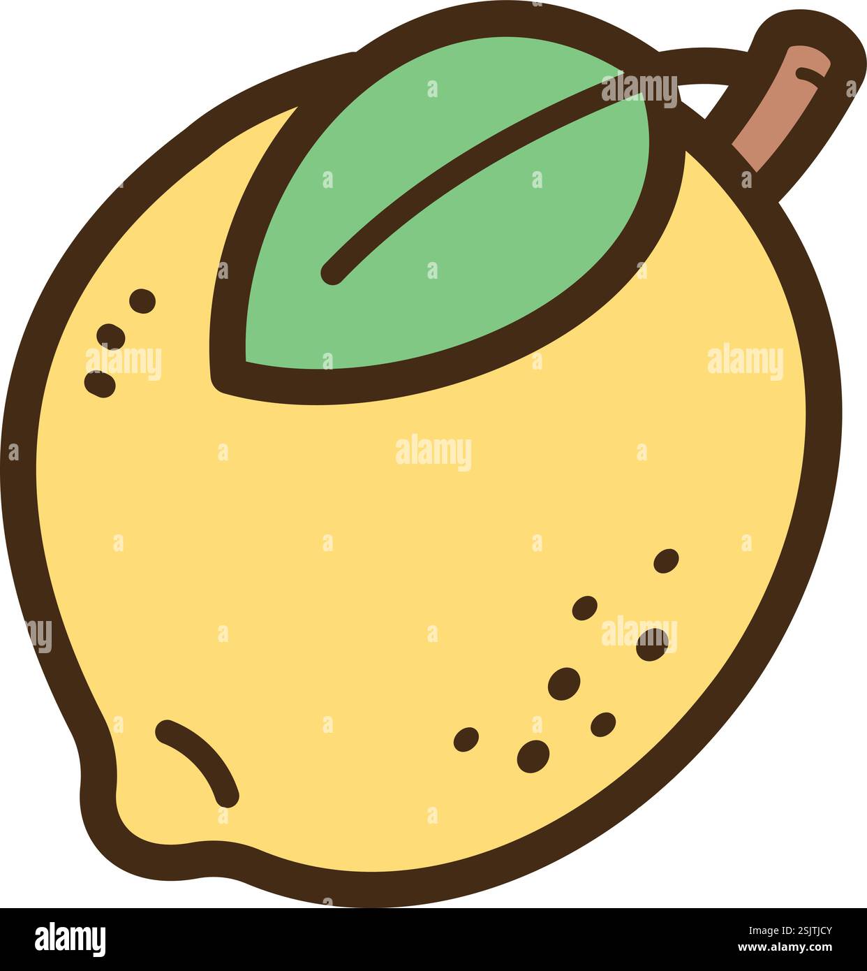 Lemon vector doodle illustration and graphic. Part of fruits category ...