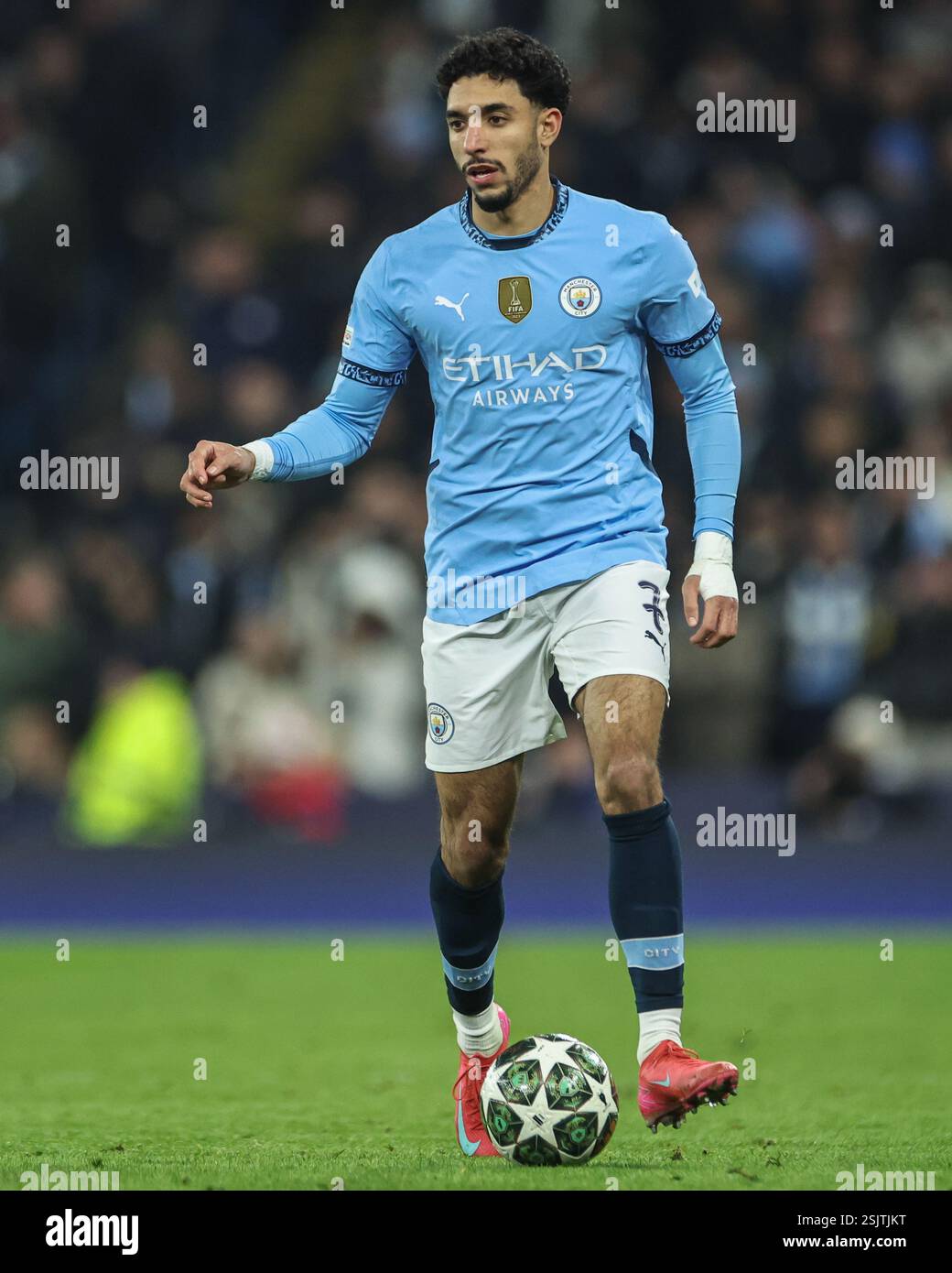 Omar Marmoush of Manchester City during the UEFA Champions League ...