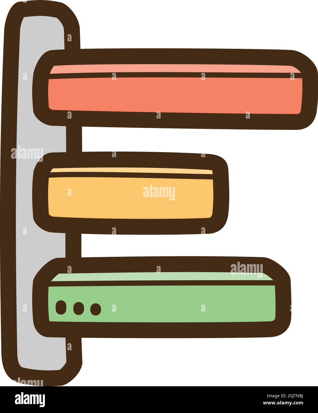 Bar chart vector doodle illustration and graphic. Part of graph and ...