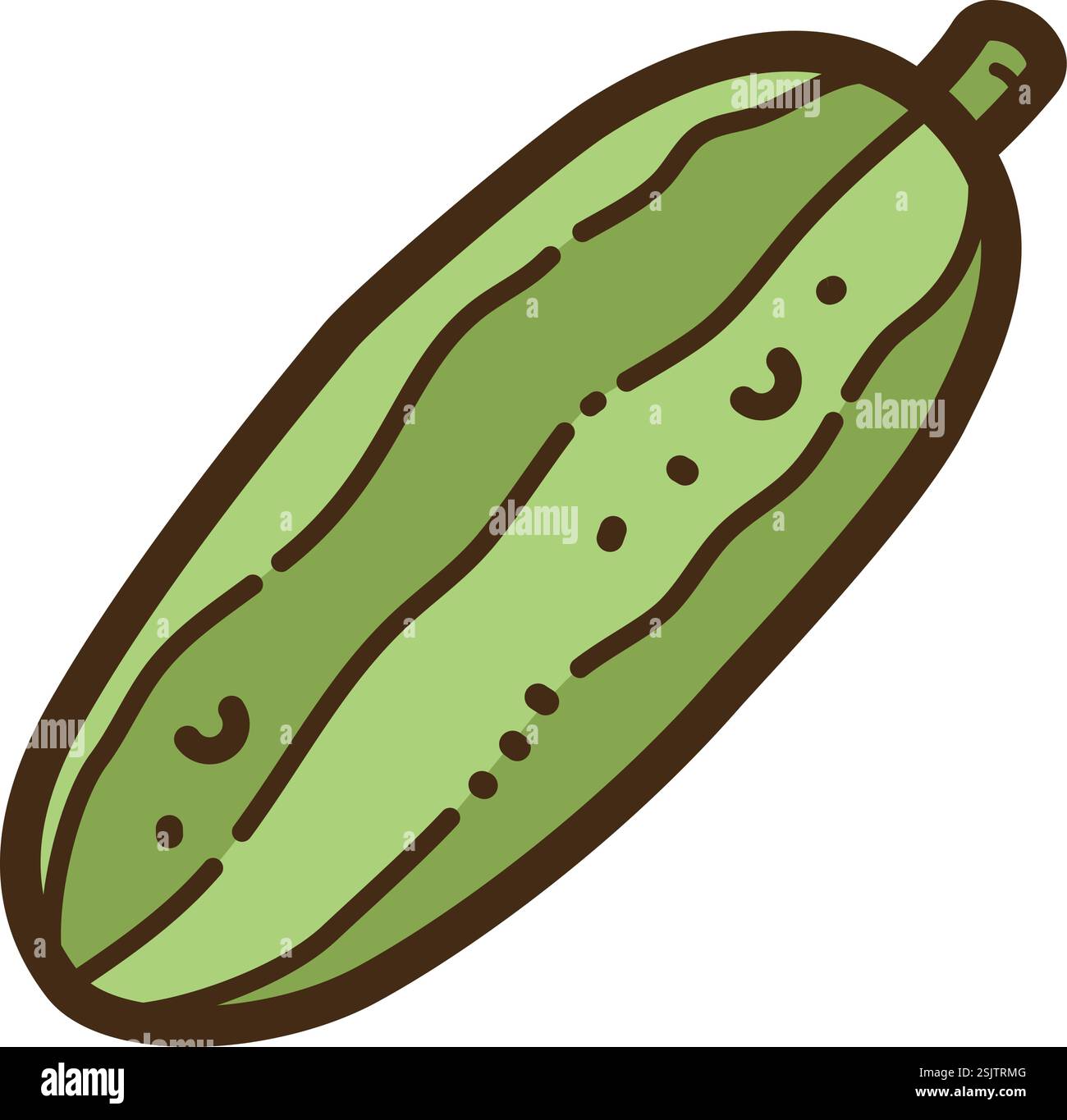 Cucumber vector doodle illustration and graphic. Part of fruits ...
