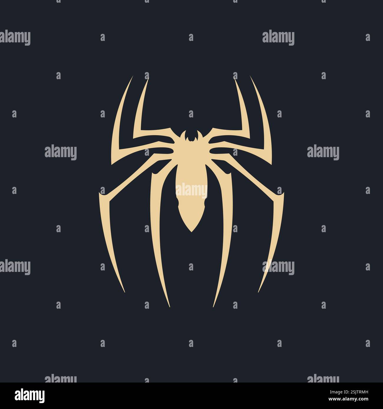 Vector minimal spider logo design Stock Vector Image & Art - Alamy