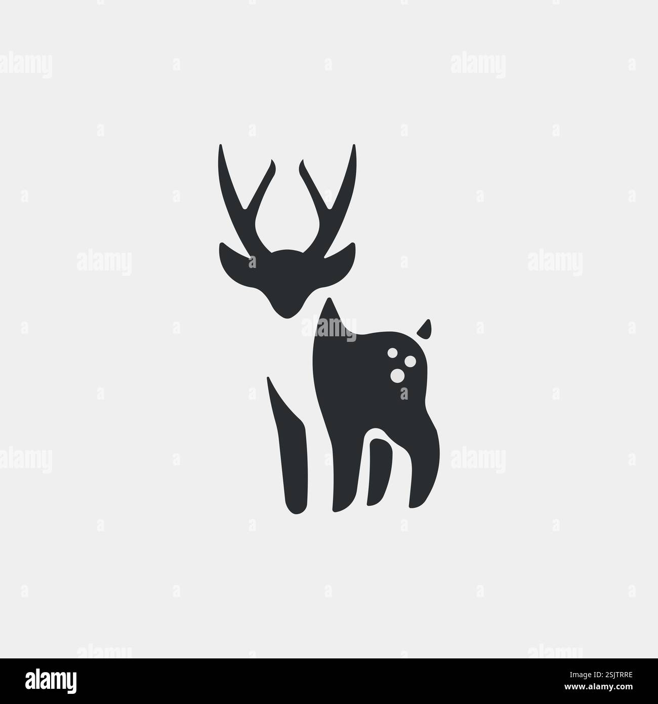 Deer skull vector vectors hi-res stock photography and images - Alamy