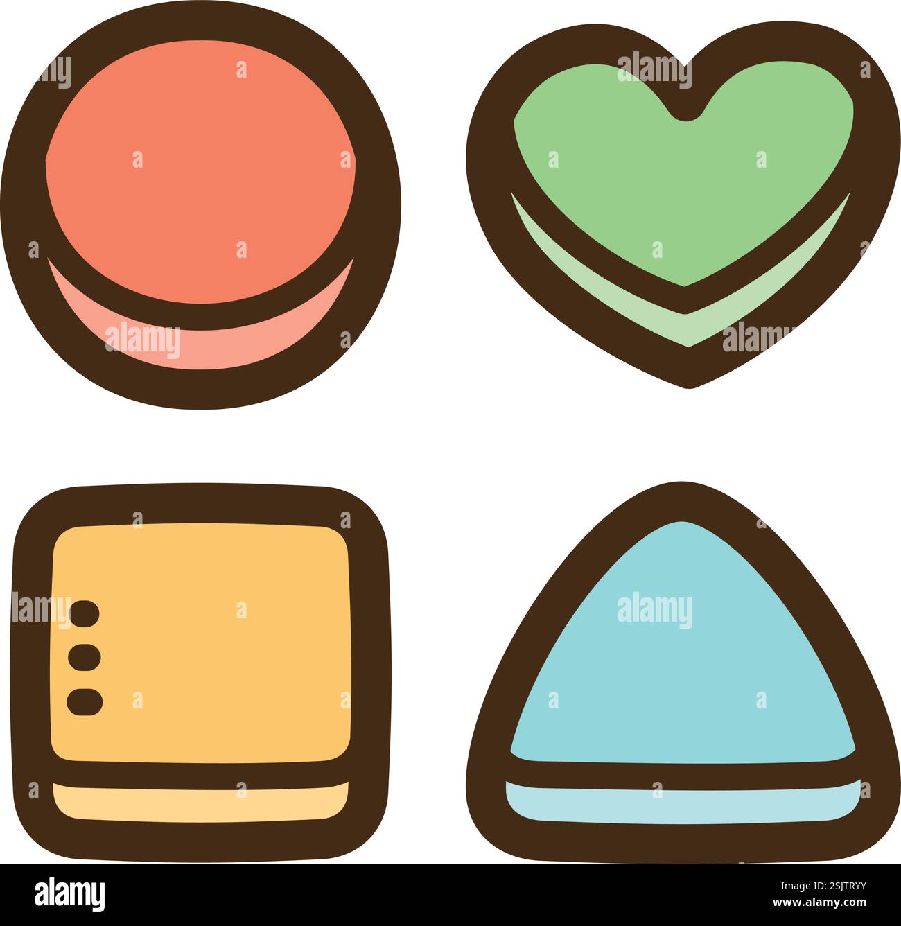 Inked circle vector vectors hi-res stock photography and images - Alamy