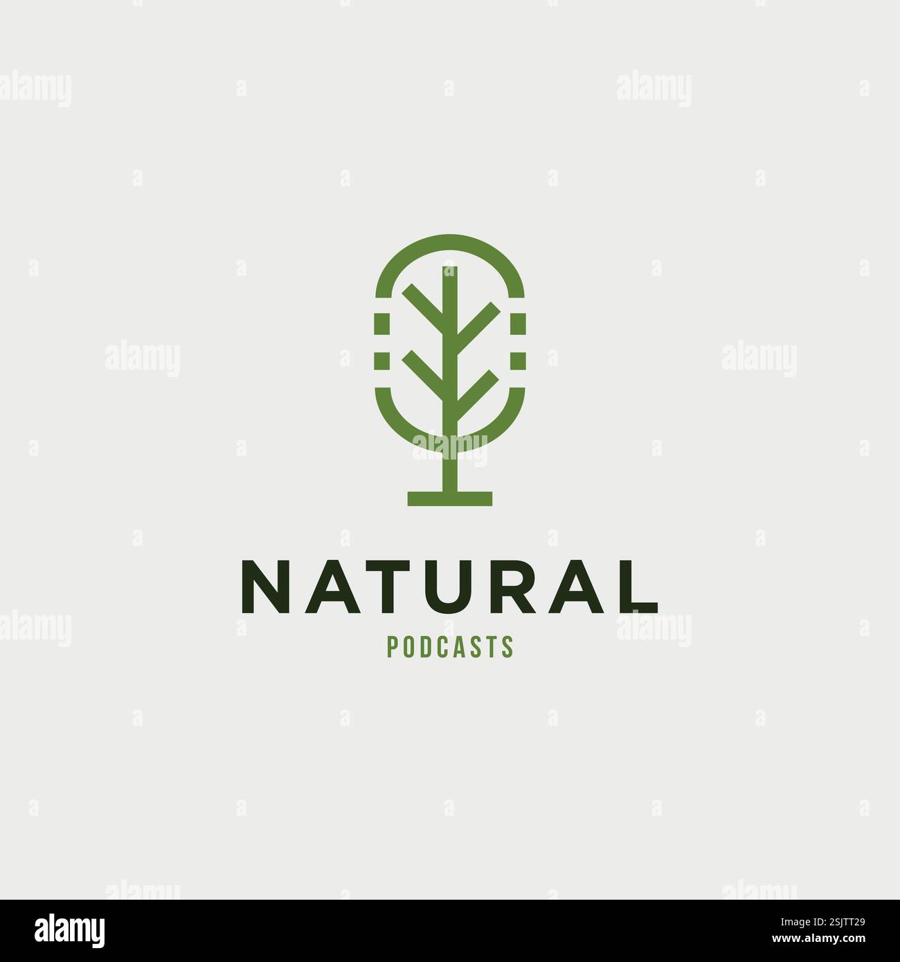Vector illustration of minimal natural logo Stock Vector Image & Art ...