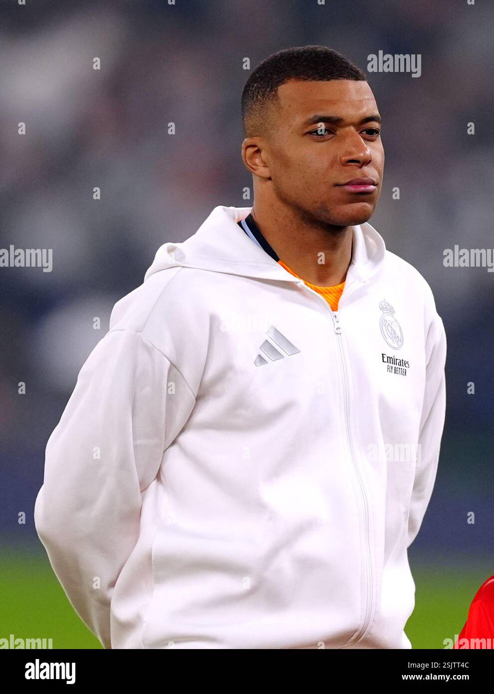 Real Madrid's Kylian Mbappe ahead of the UEFA Champions League Knockout ...