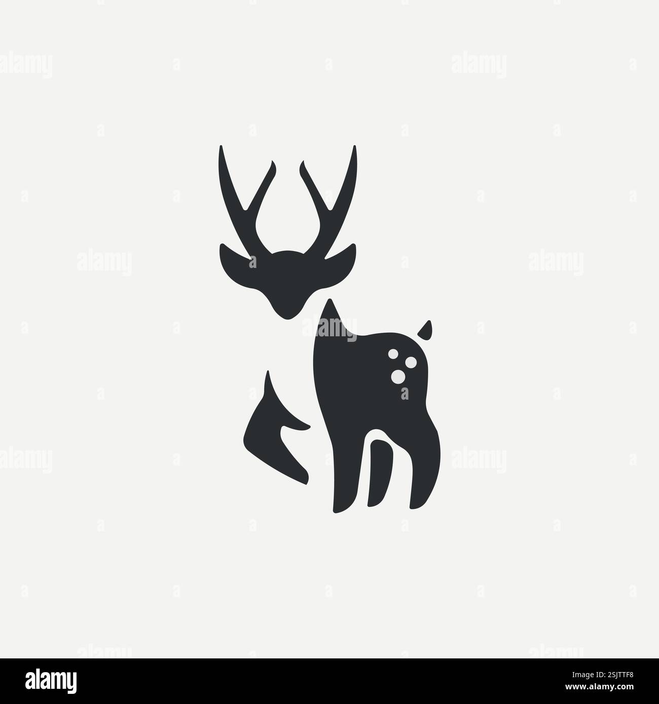 Minimal deer Stock Vector Images - Alamy