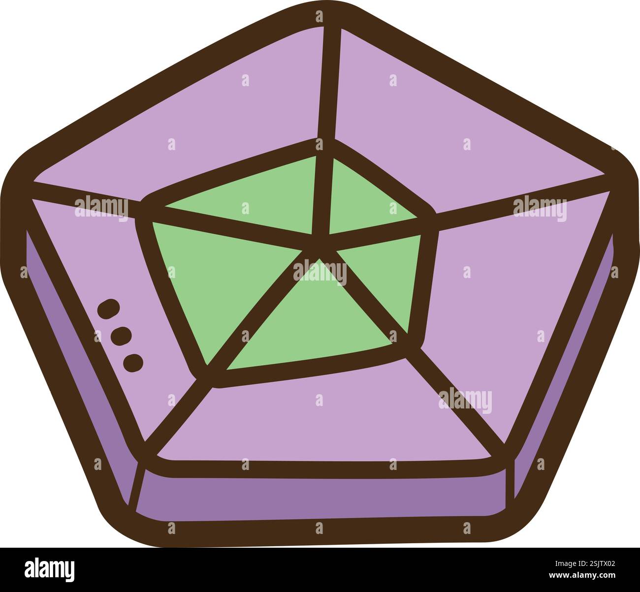 Spider chart vector doodle illustration and graphic. Part of graph and ...