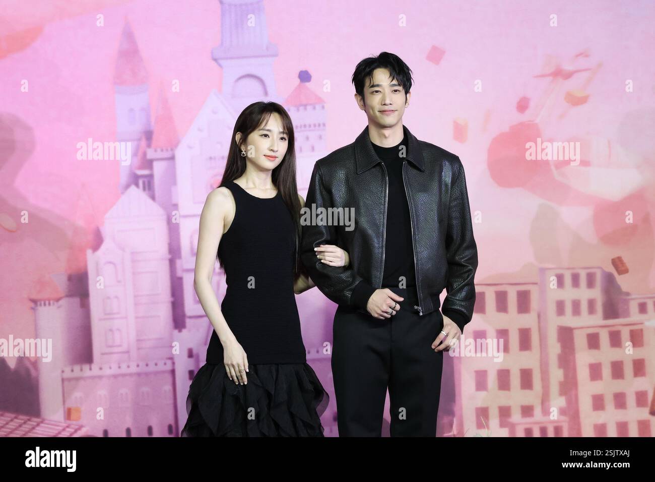 TAIPEI, CHINA - FEBRUARY 11, 2025 - Taiwanese actor Jasper Liu and ...