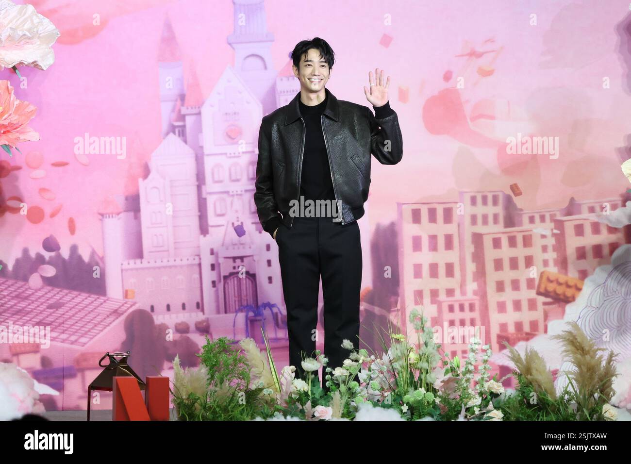 TAIPEI, CHINA - FEBRUARY 11, 2025 - Taiwanese actor Jasper Liu attends ...
