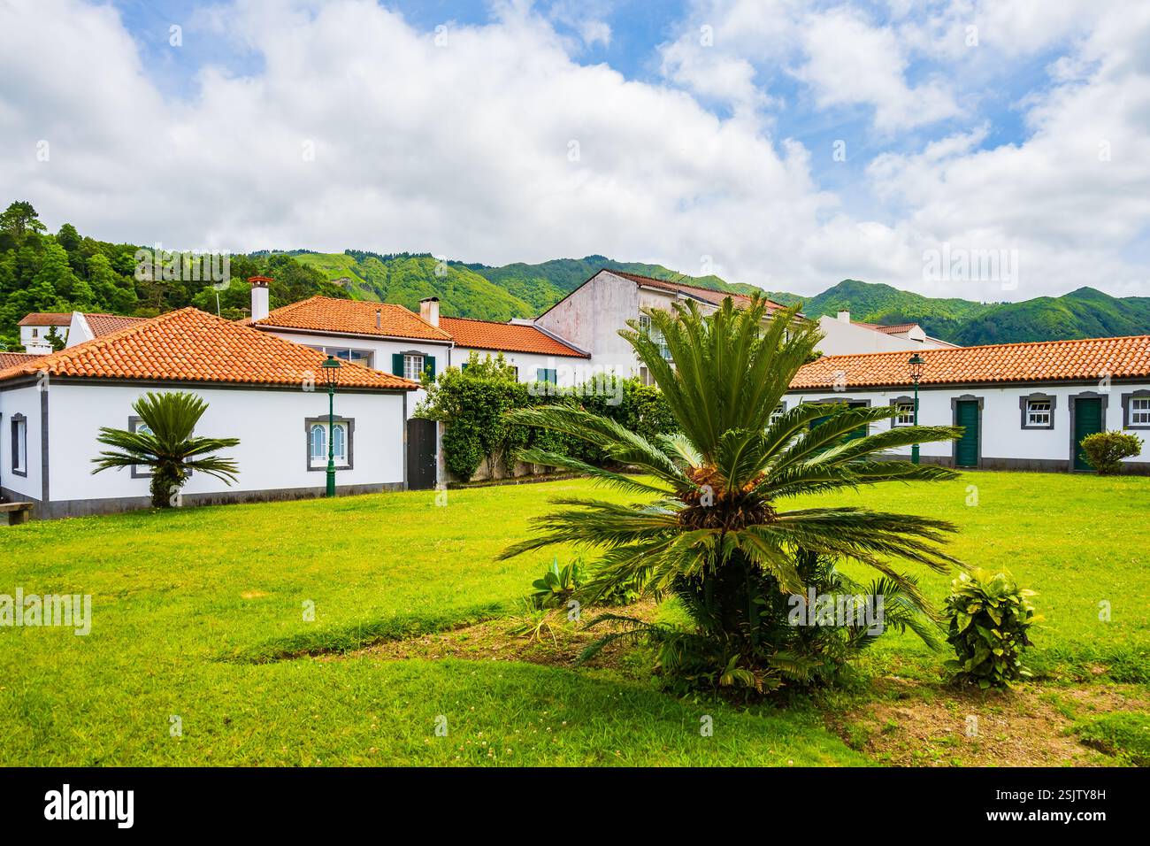 Historic traditional houses in Furnas village, famous place to see ...