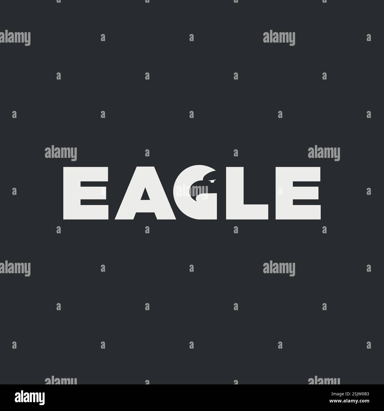 Vector eagle minimal text logo design Stock Vector Image & Art - Alamy