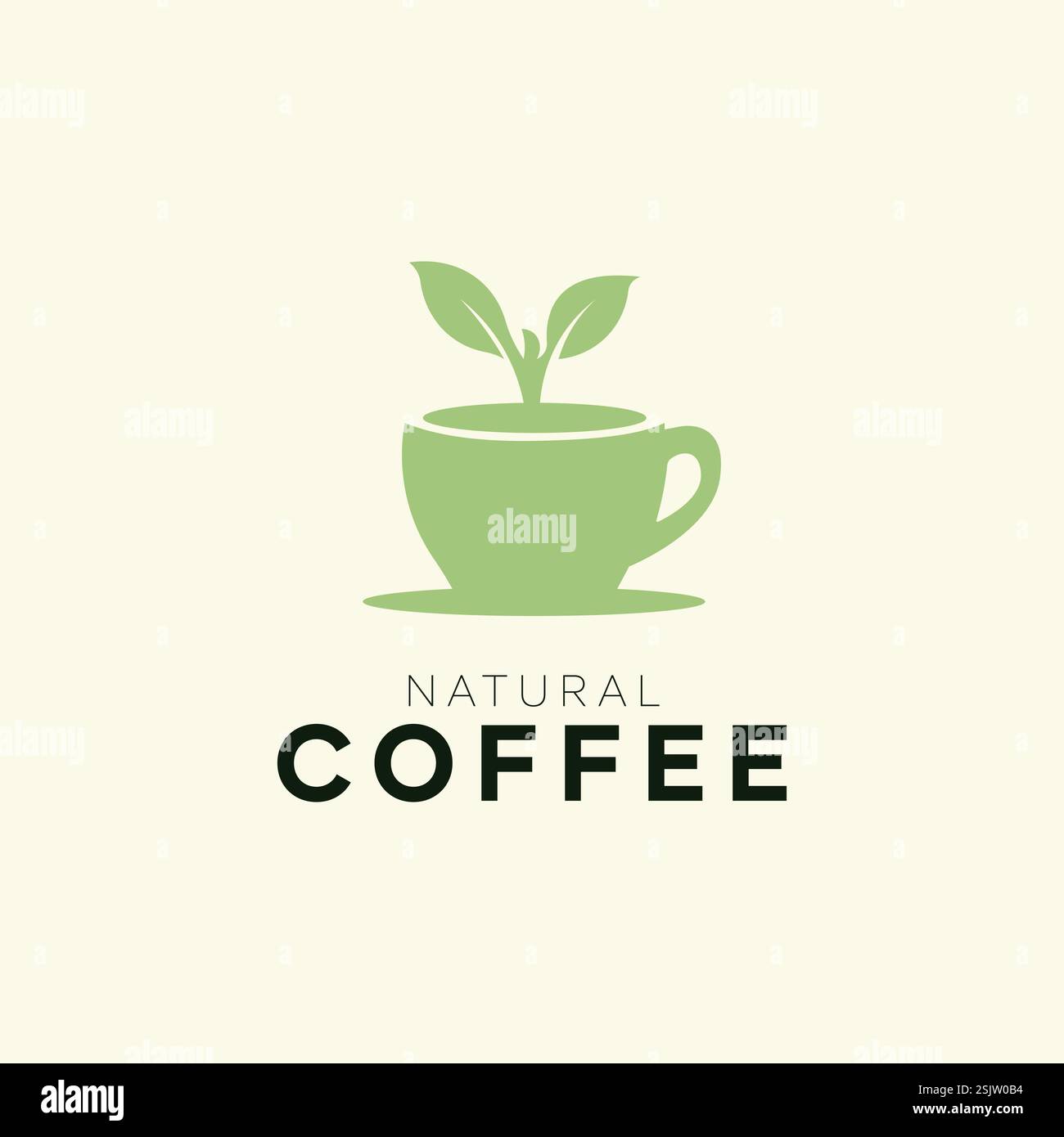 Smile coffee logo design Stock Vector Images - Alamy