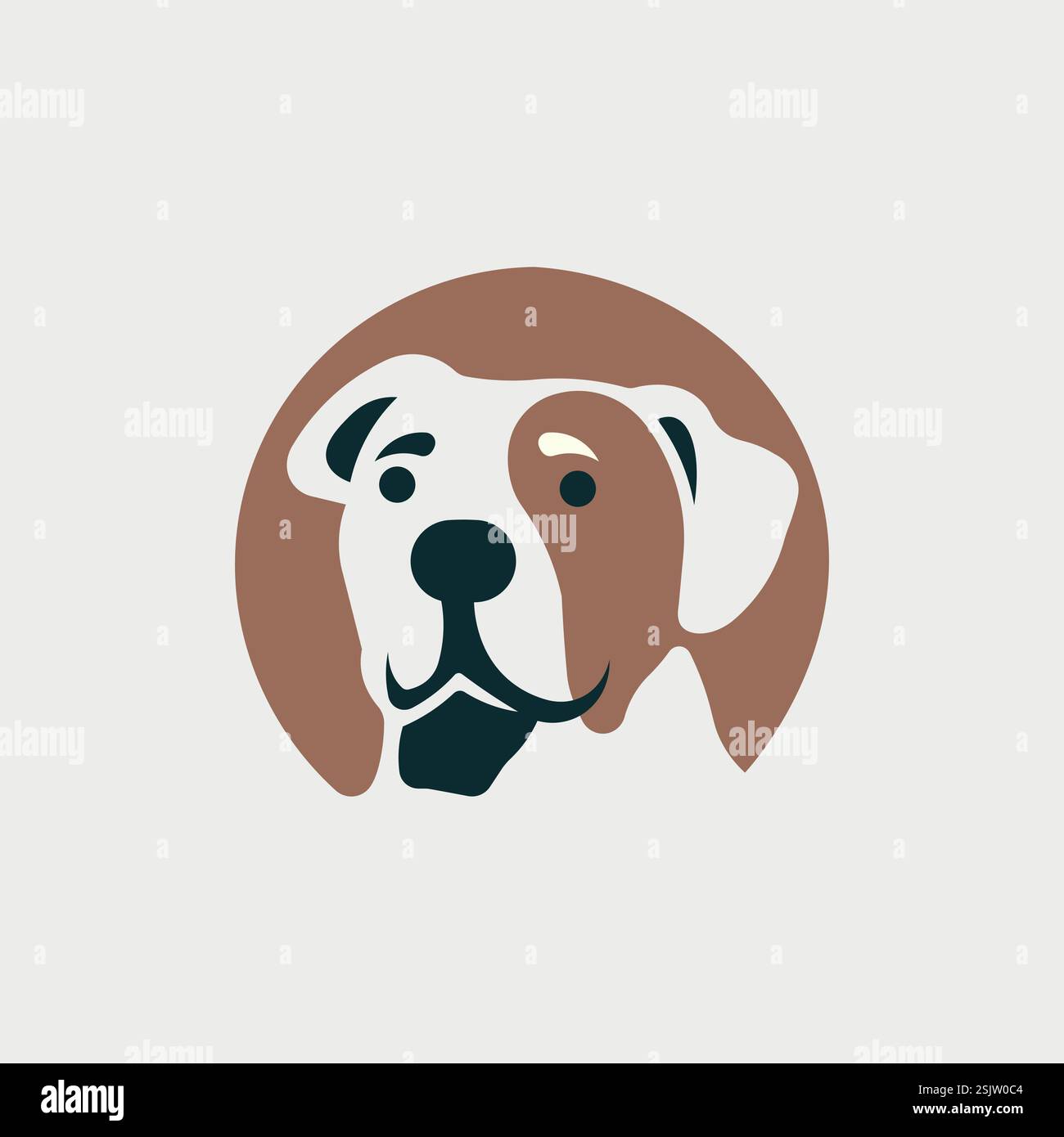 Vector illustration of cute minimal dog Stock Vector Image & Art - Alamy