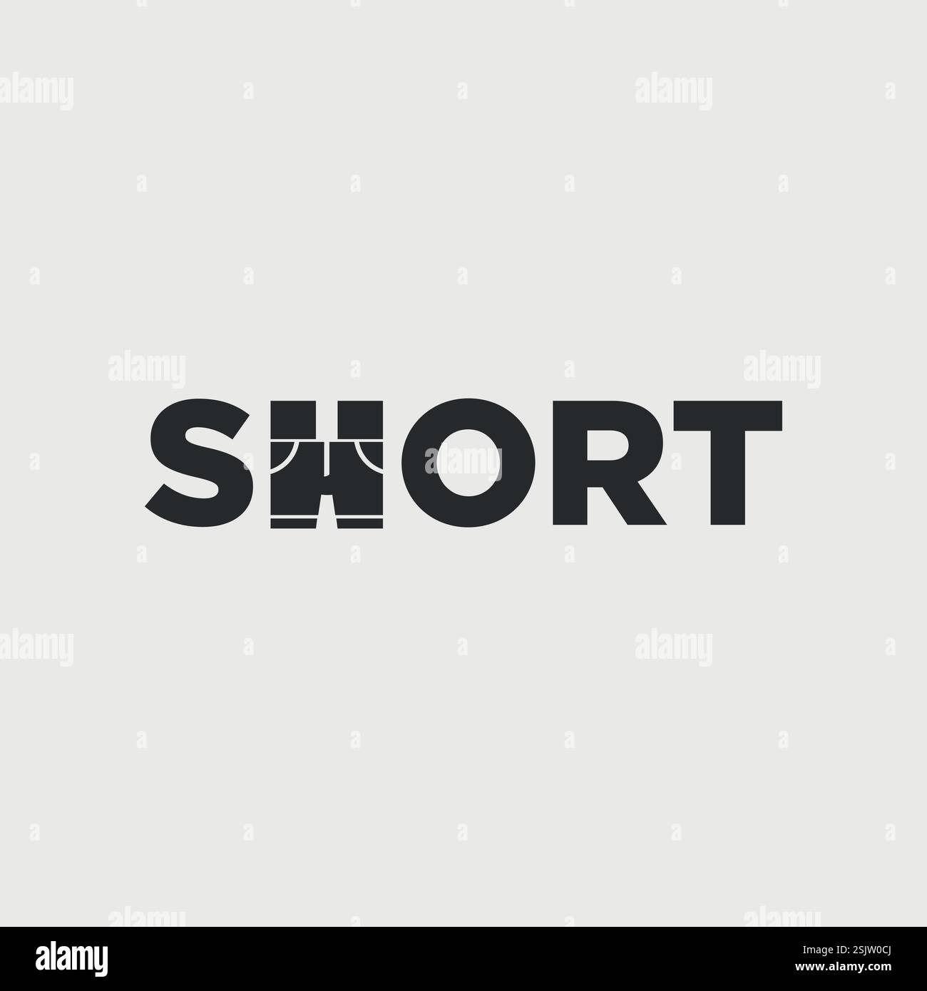 Vector short minimal text logo design Stock Vector Image & Art - Alamy