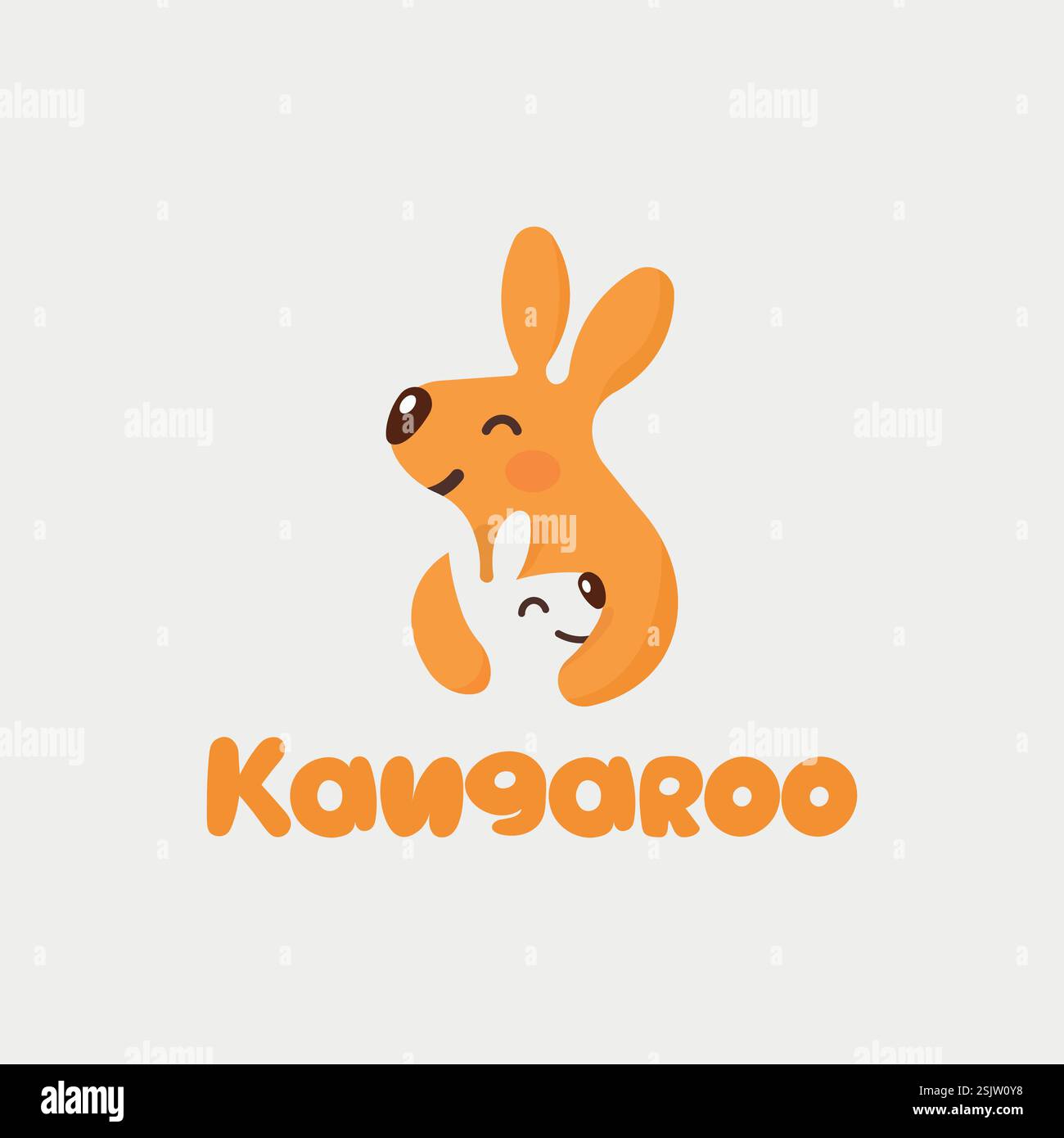 Vector illustration of cute kangaroo cartoon Stock Vector Image & Art ...