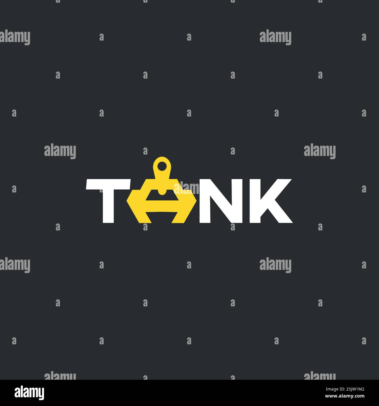 Vector tank minimal text logo design Stock Vector Image & Art - Alamy