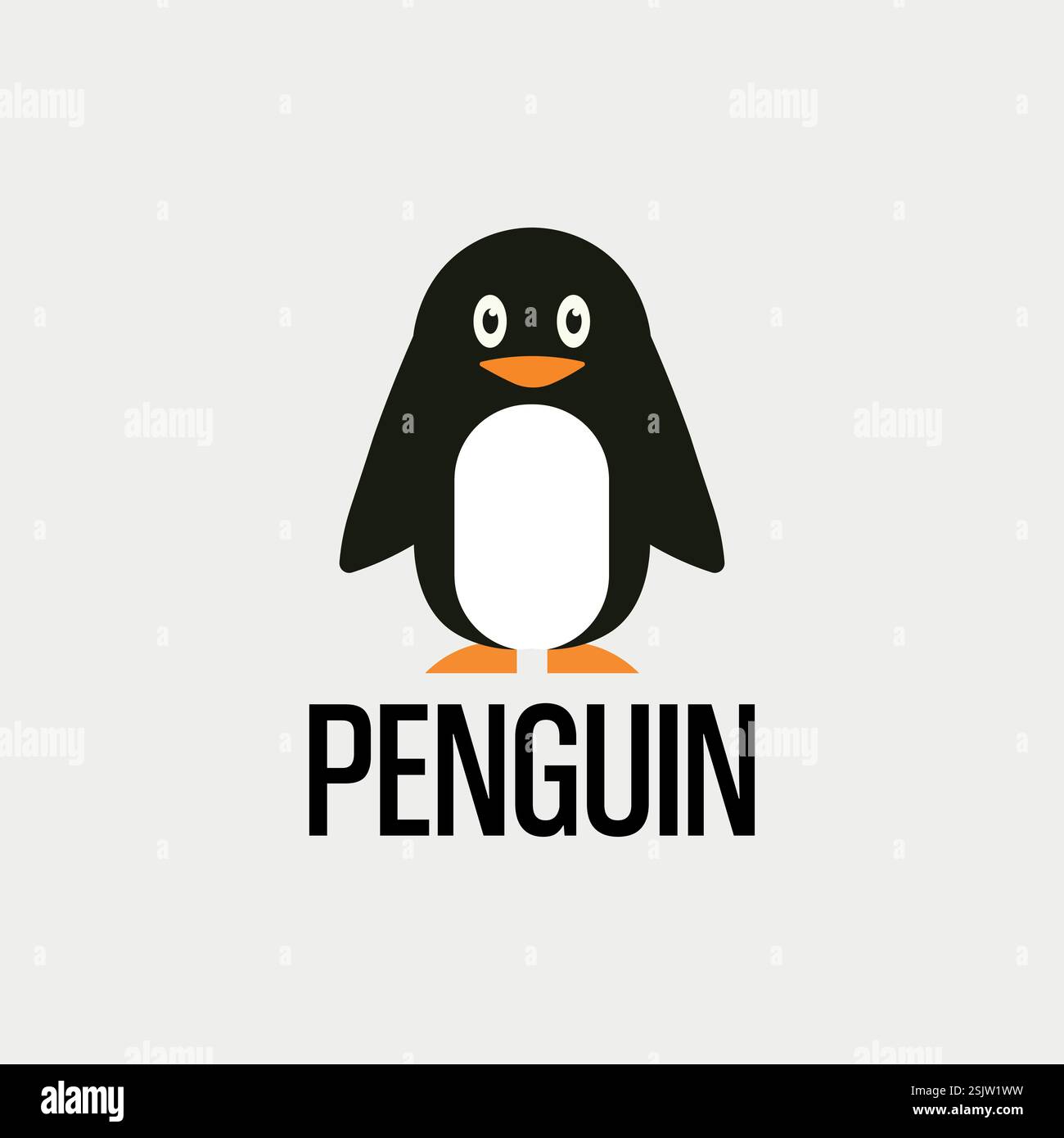 Vector illustration of cute penguin logo Stock Vector Image & Art - Alamy
