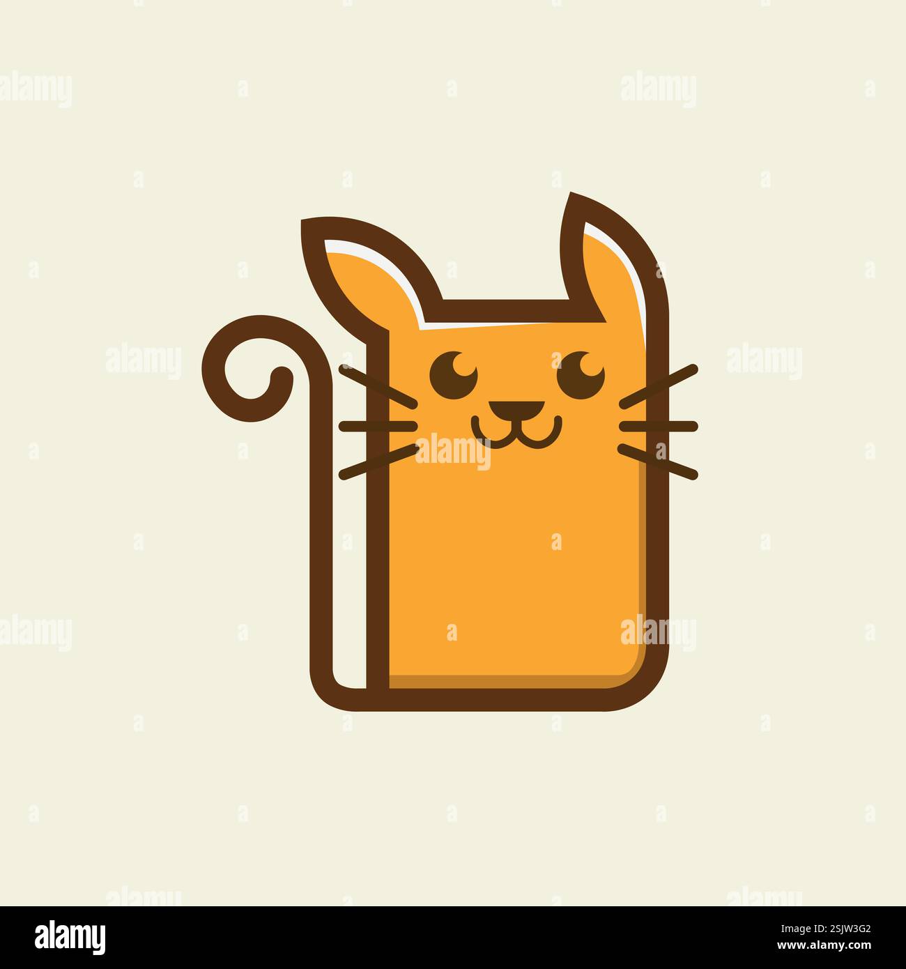 Cute animal sticker Stock Vector Images - Alamy