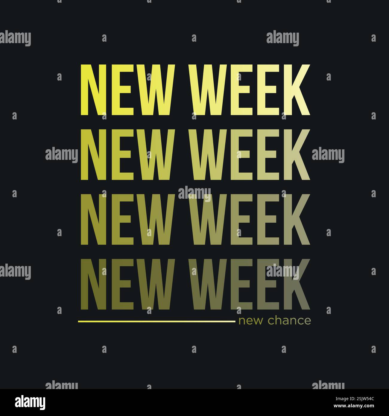 Vector illustration of new week tshirt design Stock Vector Image & Art ...