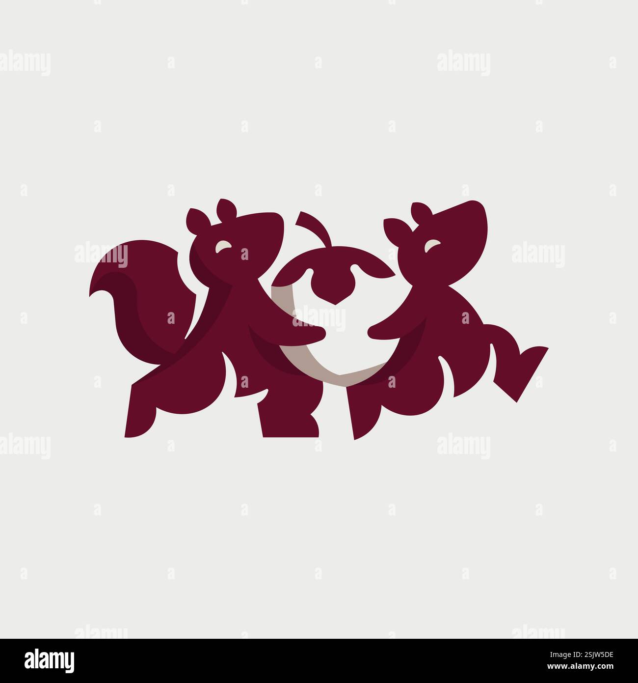 Vector illustration of cute squirrel Stock Vector Image & Art - Alamy