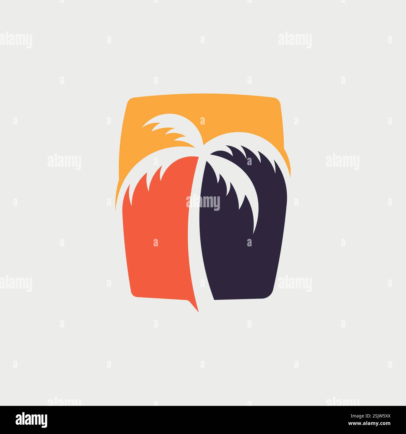 Palm beach icon cartoon Stock Vector Images - Alamy