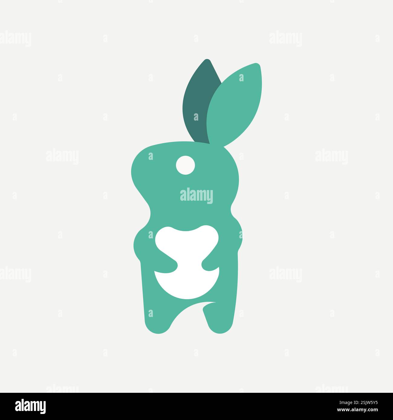 Cute bunny logo Stock Vector Images - Alamy