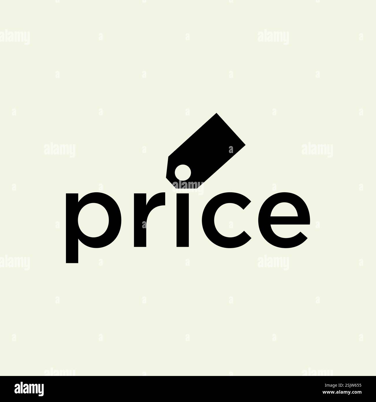 Vector price text logo design Stock Vector Image & Art - Alamy