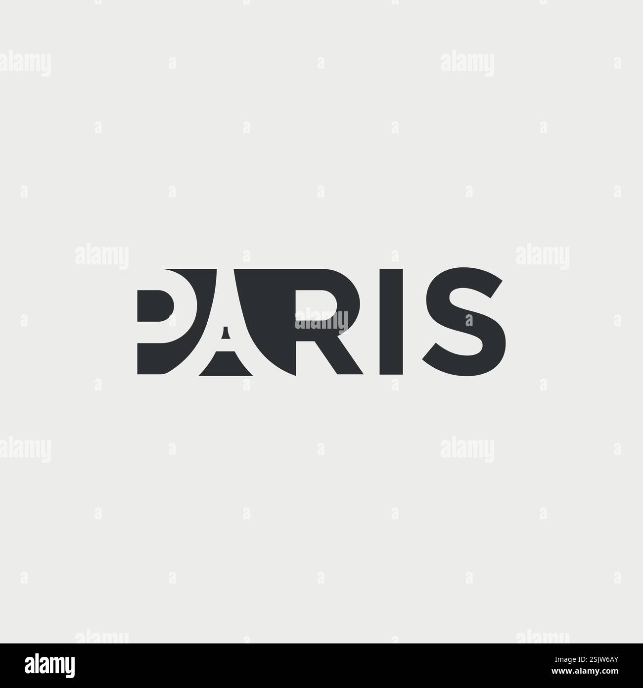 Vector paris text minimal design Stock Vector Image & Art - Alamy