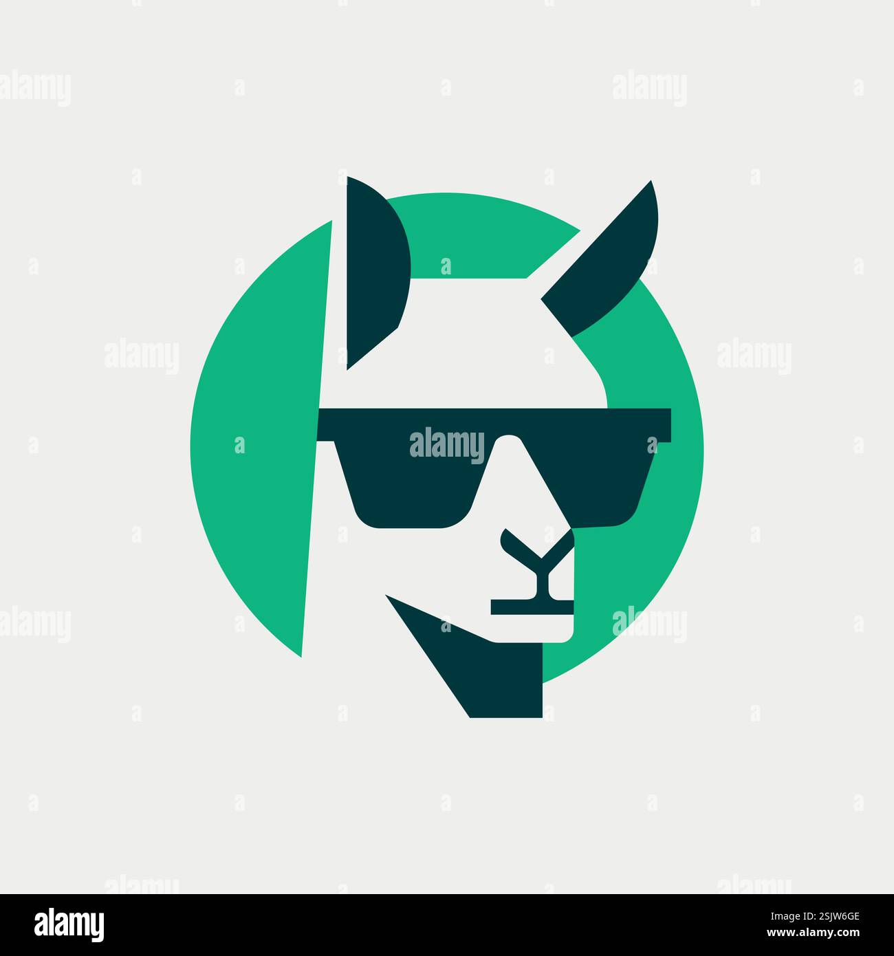 Vector illustration of cool lama Stock Vector Image & Art - Alamy